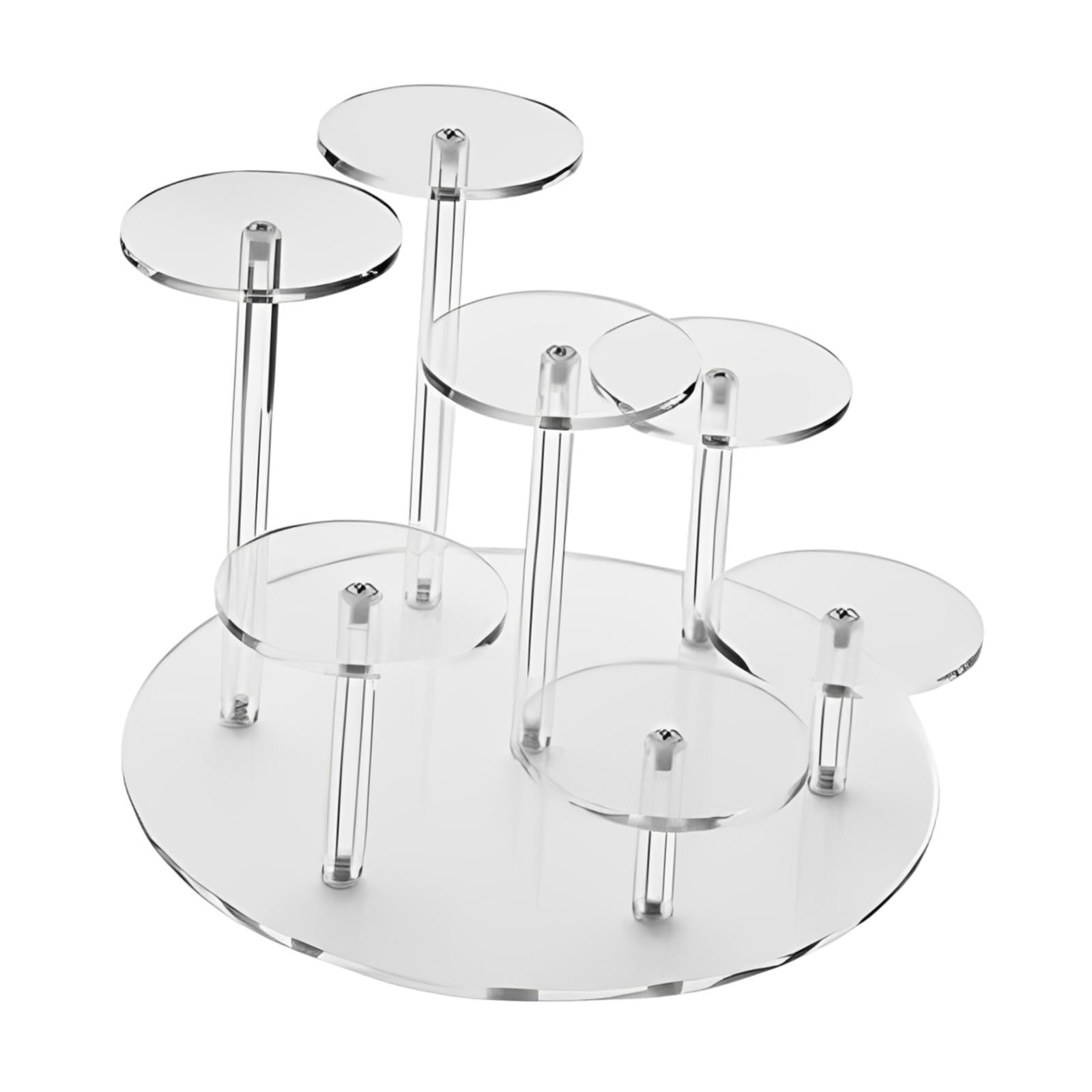 Dualoai Acrylic Display Riser Stand Jewelry Display Stand Gift Cupcake ...