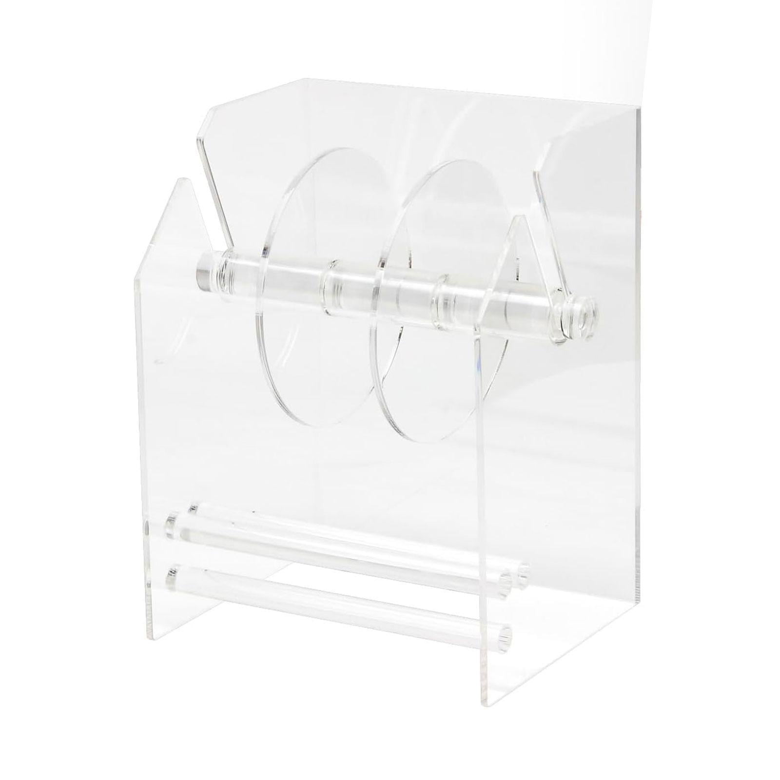 Dualoai Adjustable Label Dispenser 3 Disks Transparent Rack Gift ...