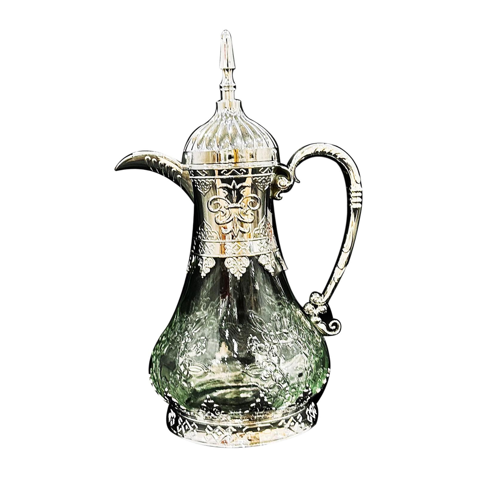 Dualoai Arabic Coffee Pot Arabic Tea Pot Home Practical 1.6L Tea Kettle ...