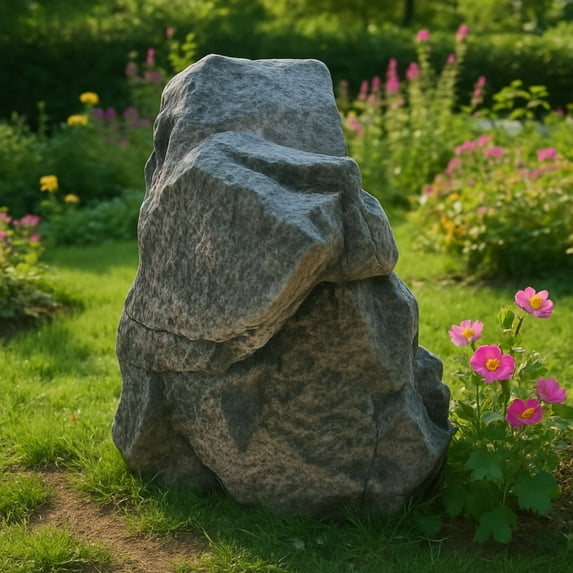 Dualoai Artificial Fake Landscape Rock Garden Decoration Accessories ...