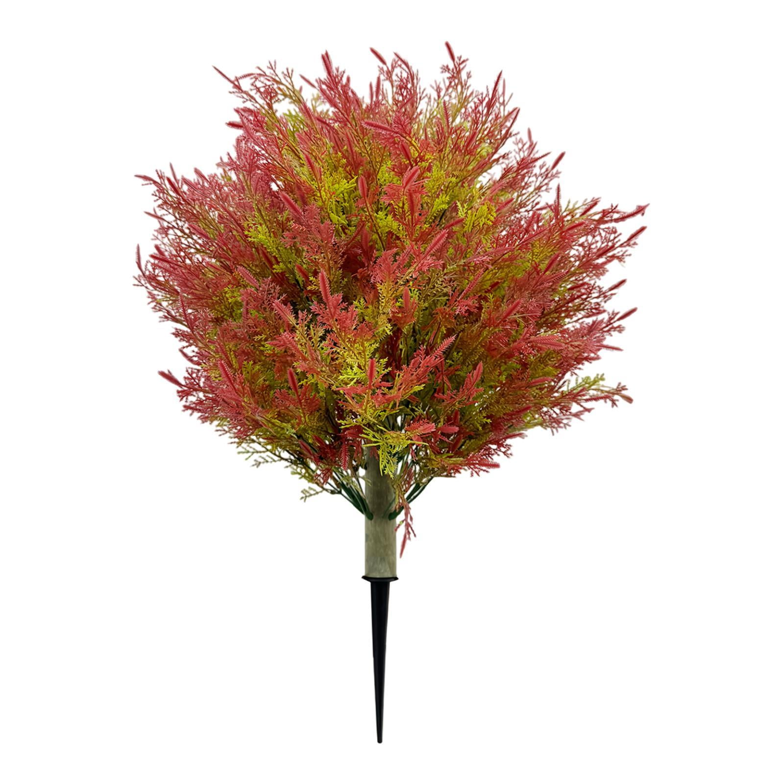 Dualoai Artificial Plant Garden Stake Decor Photo Props Elegant Gift ...