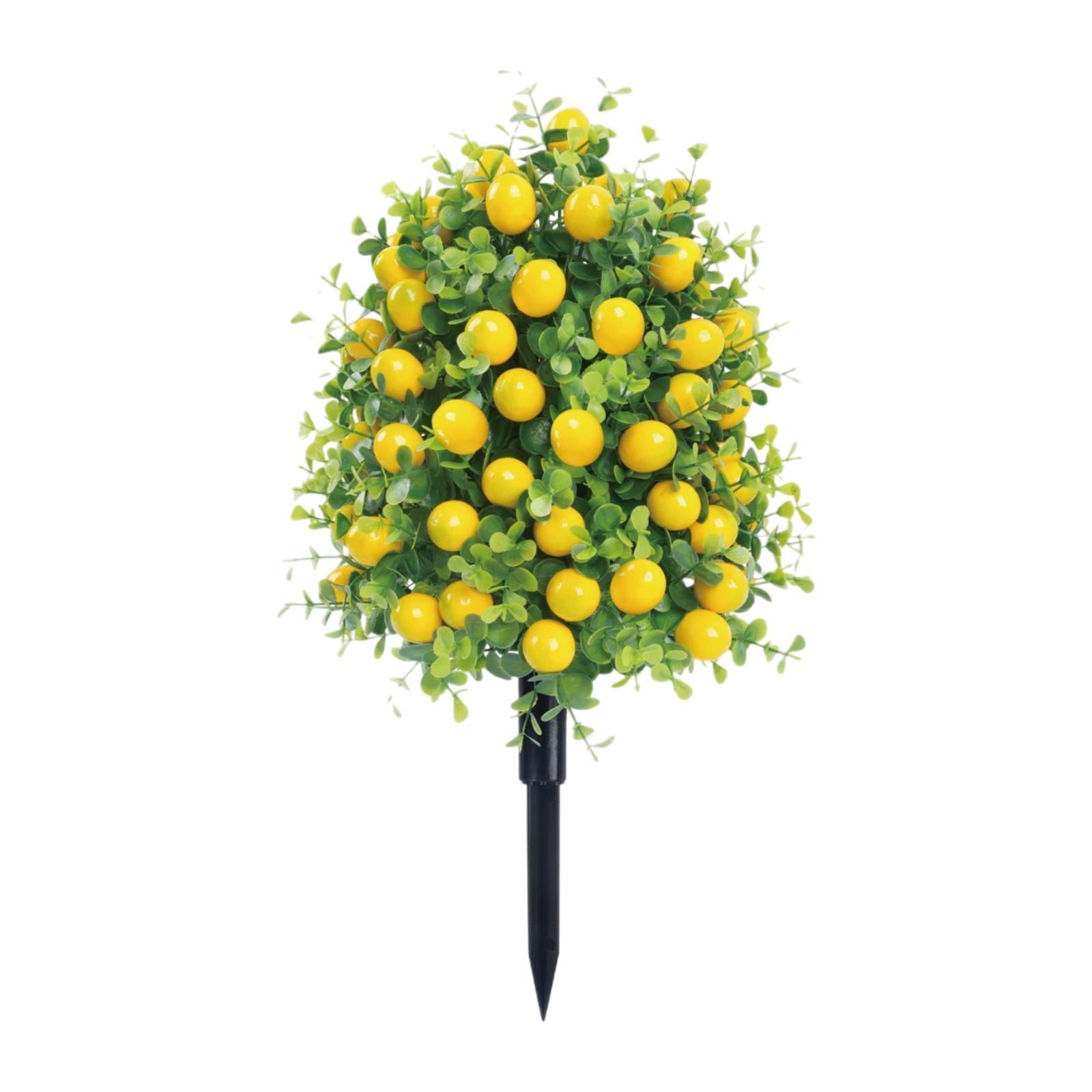 Dualoai Artificial Plant Garden Stake Decorative Garden Accessories ...