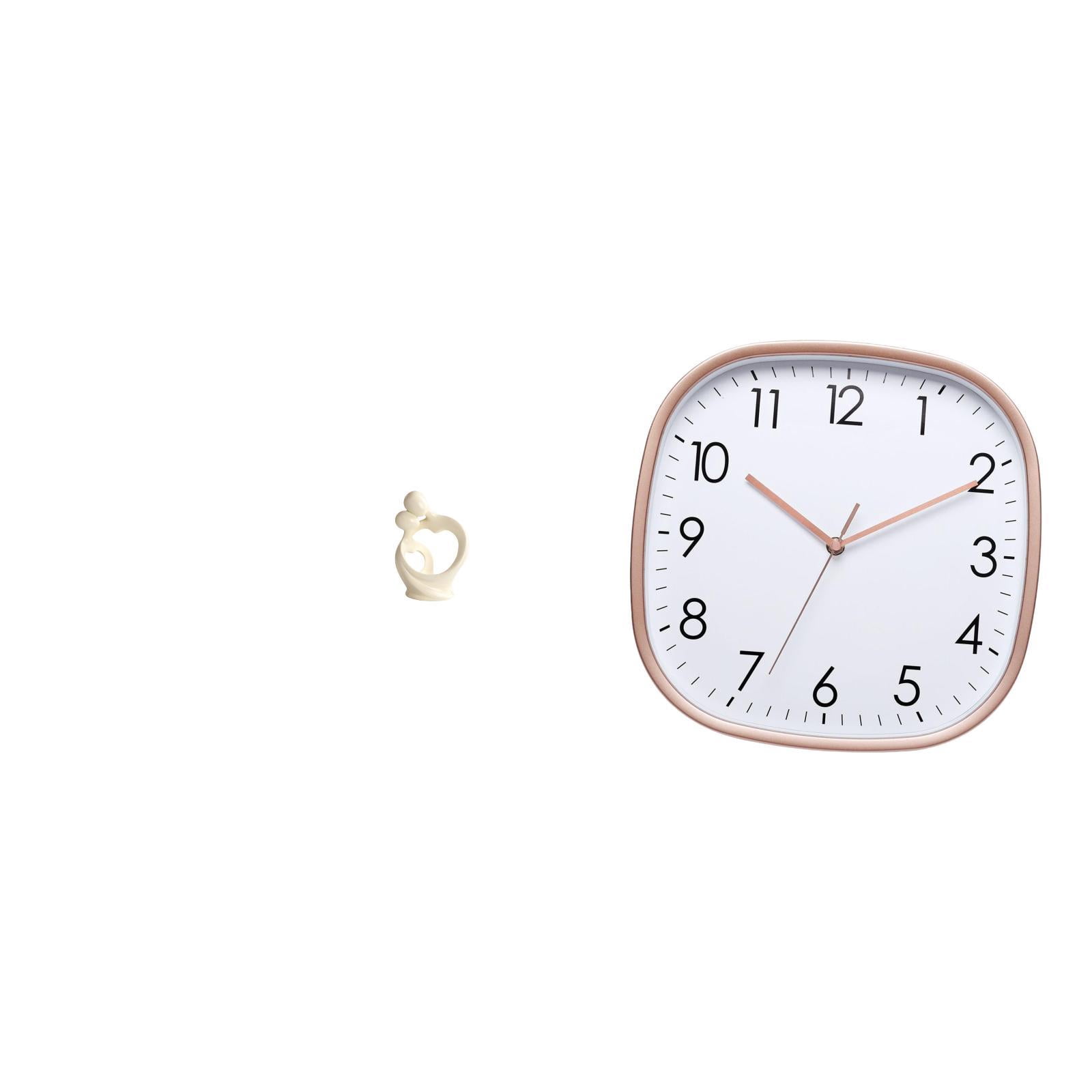 Dualoai Artistic Resin Couple Sculpture and Vintage Digital Wall Clock ...