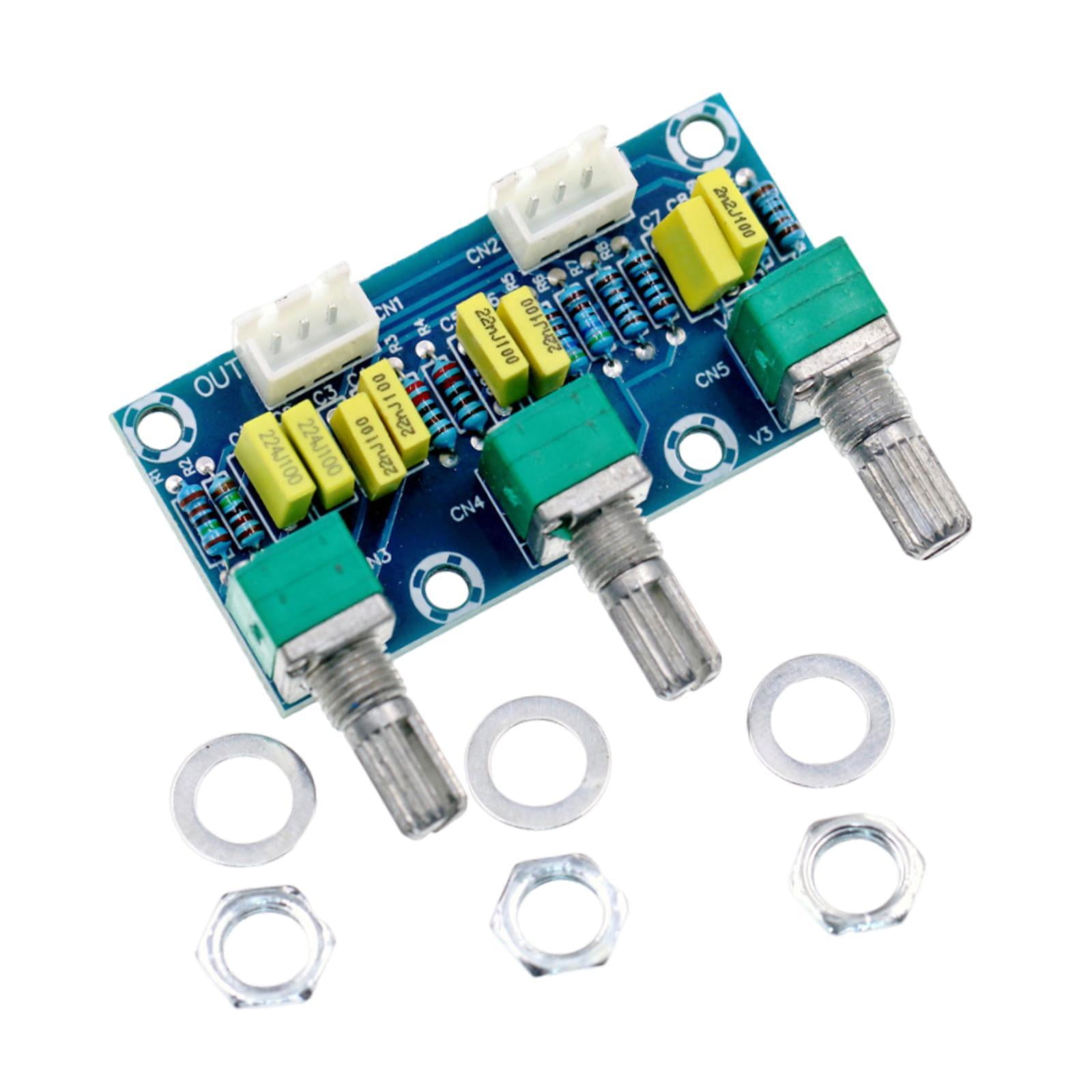 Dualoai Audio Preamplifier Module Treble Bass Tone Control Preamplifier ...