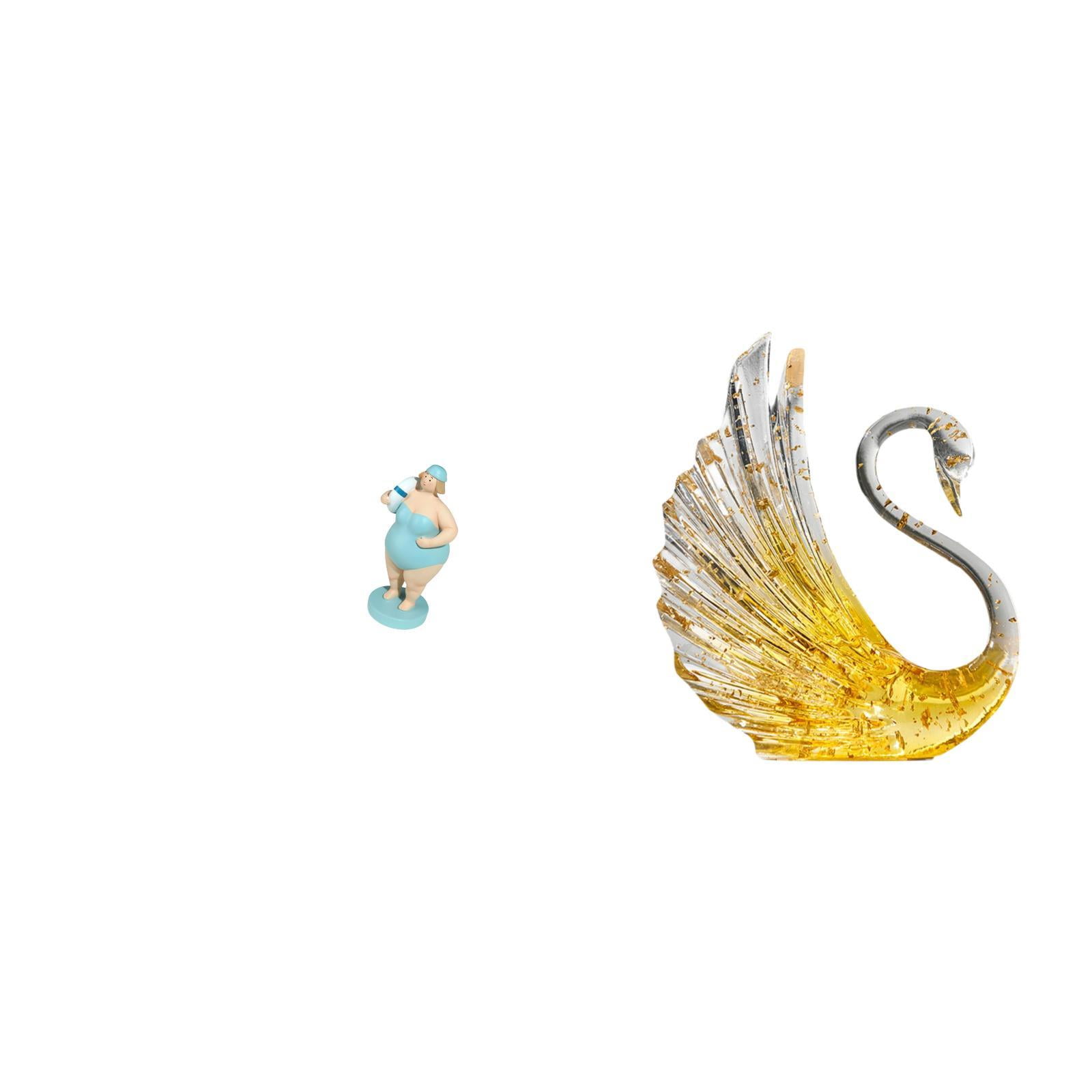 Dualoai Beach Lady Resin Figurine Woman Statue Collection Ornament ...