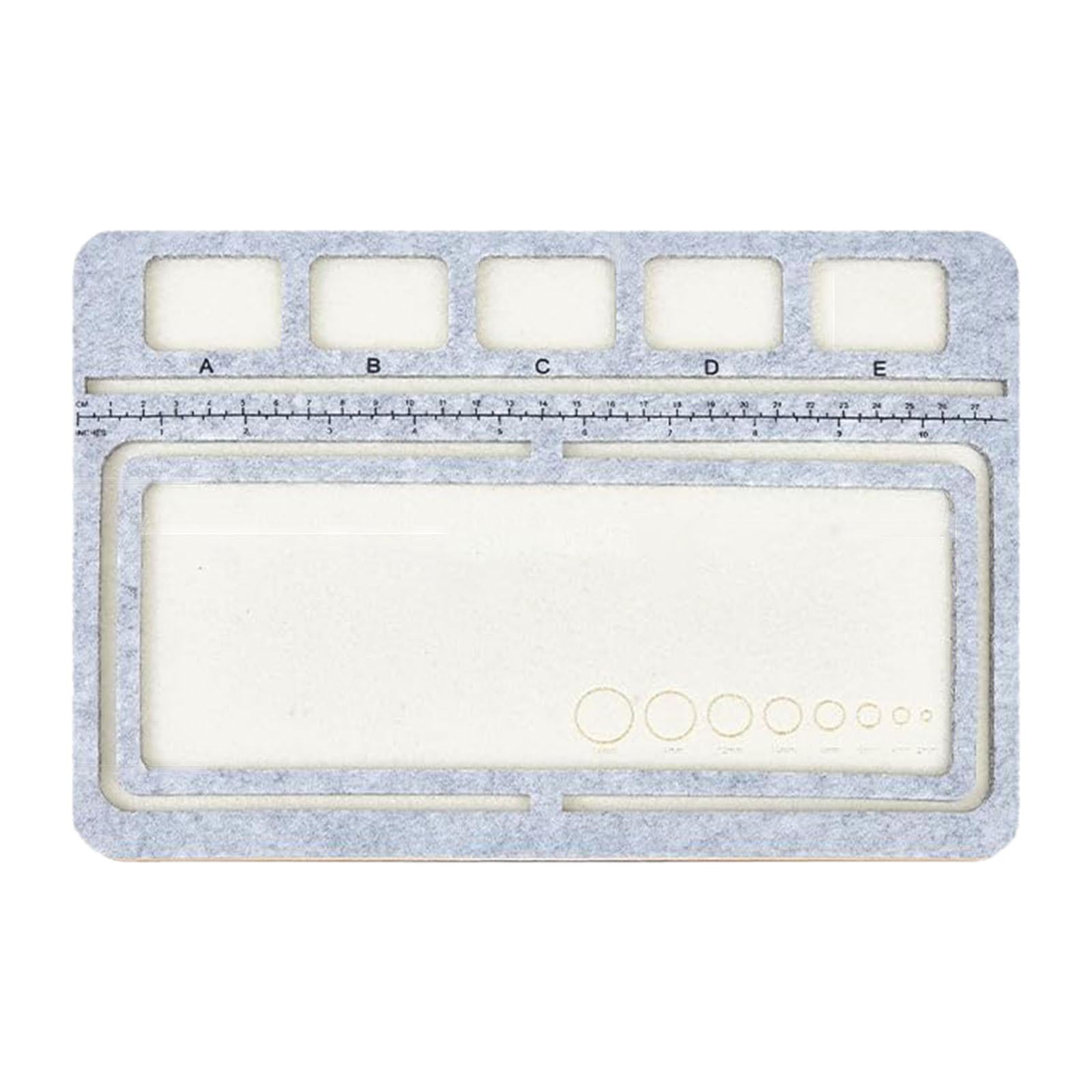 Dualoai Bead Mat Bead Design Board with Compartments, Soft Surface Tray ...