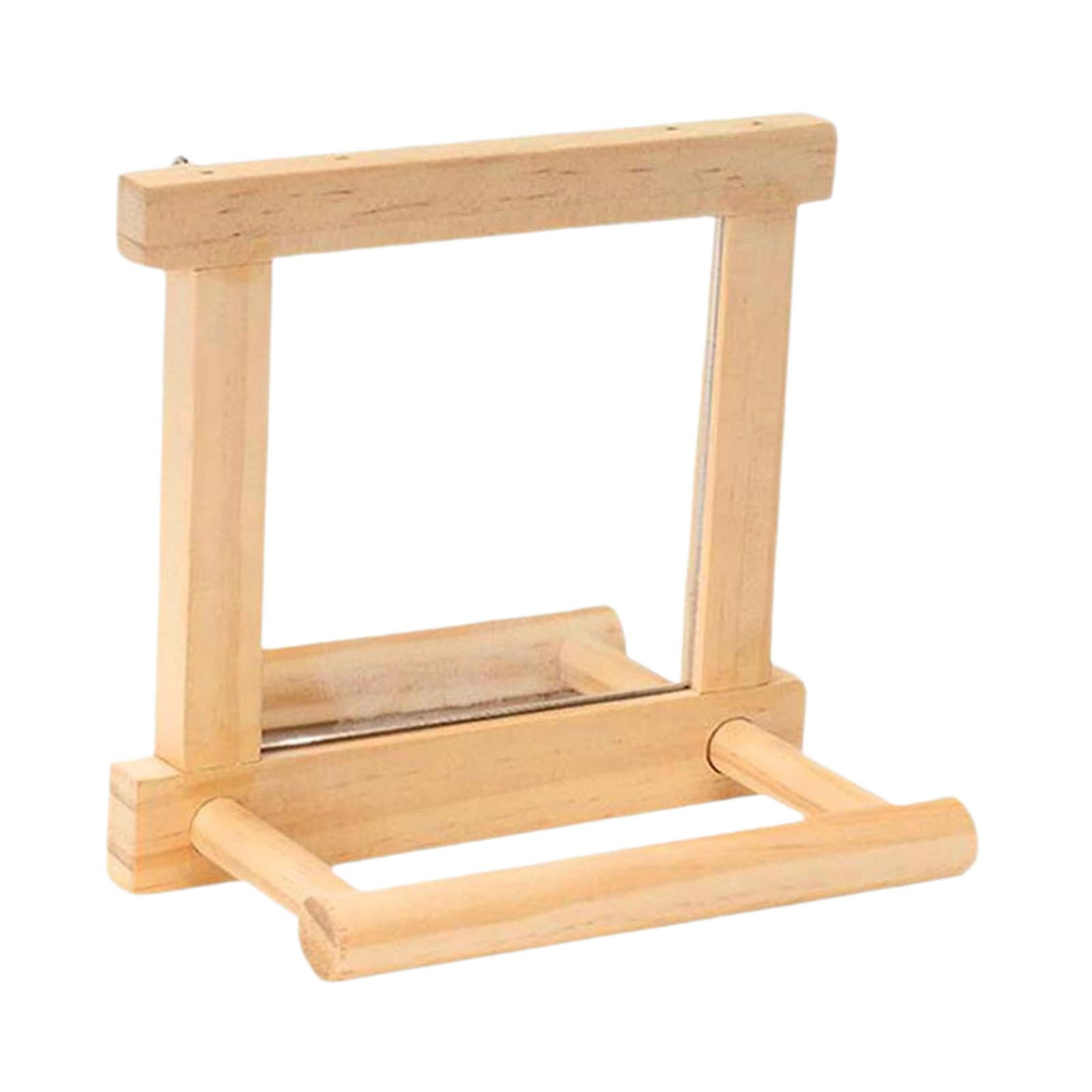 Dualoai Bird Parakeet Mirror for Cage Parrot Interactive Play Toys ...