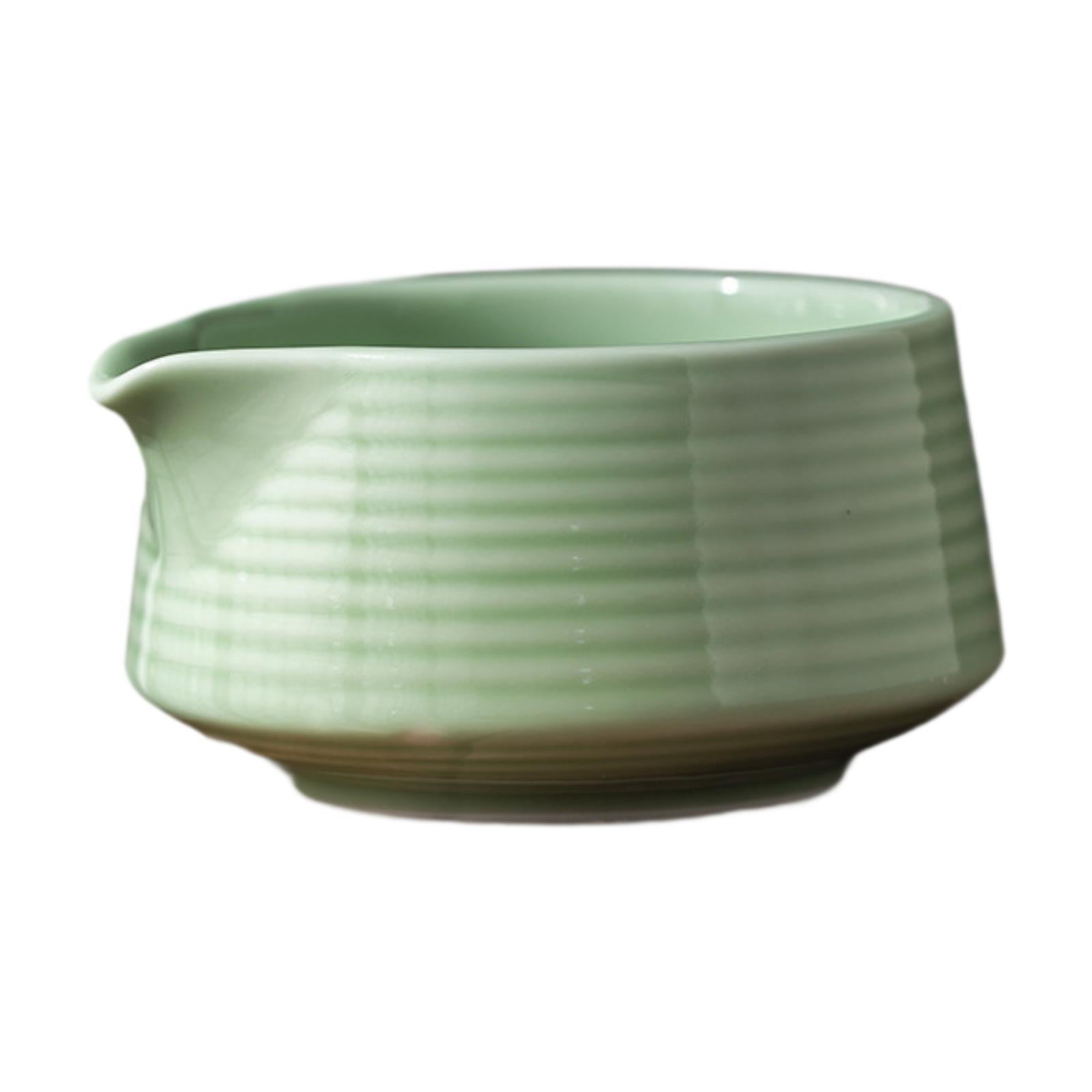 Dualoai Ceramic Matcha Bowl with Spout Tea Making Tool Gift Handmade ...