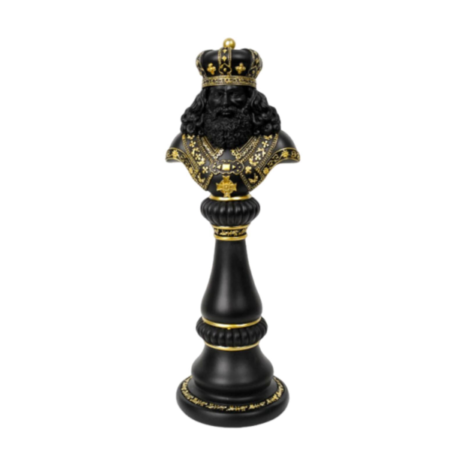 Dualoai Chess Pieces Statue Resin Figurine Housewarming Gift Chessmen ...