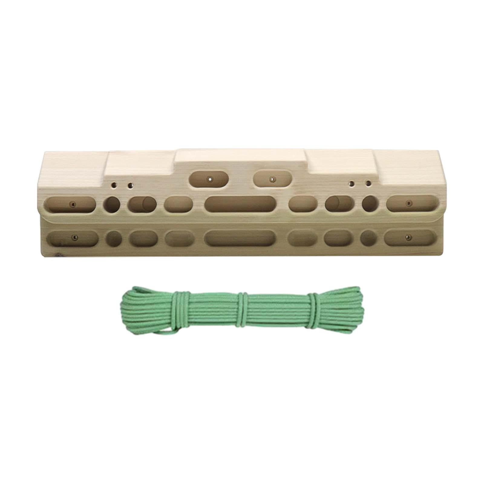 Dualoai Climbing Hangboard with Hanging Rope Finger Training Board ...