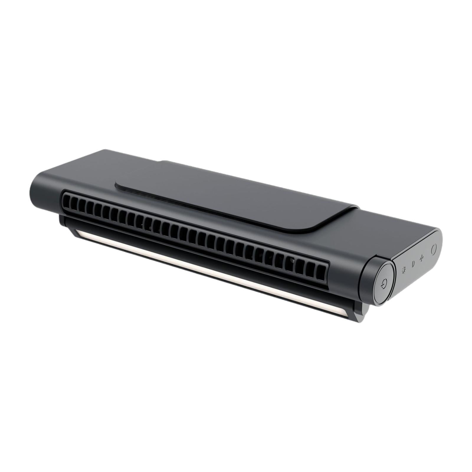 Dualoai Clip on Computer Fan with Lamp Small Personal Versatile Compact ...