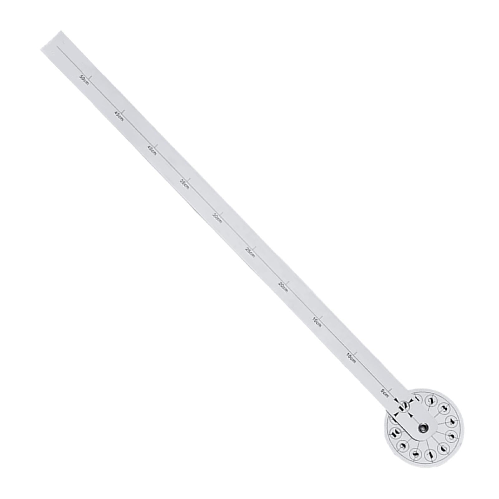 Dualoai DIY Wall Clock Assembly Ruler, Graduated Paper Ruler ...