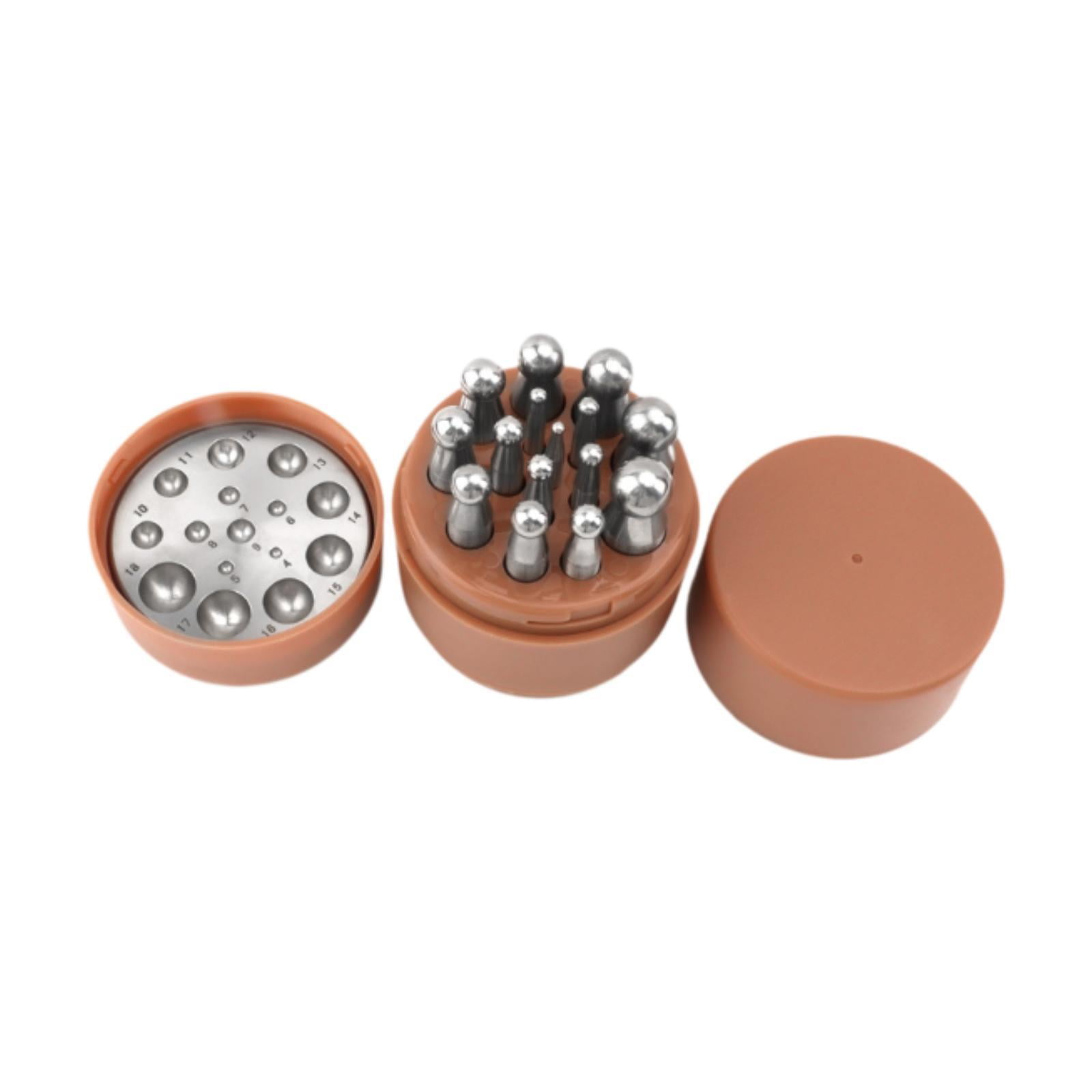 Dualoai Dapping Block Punch Set Doming Block Punch Set Easy Carrying ...