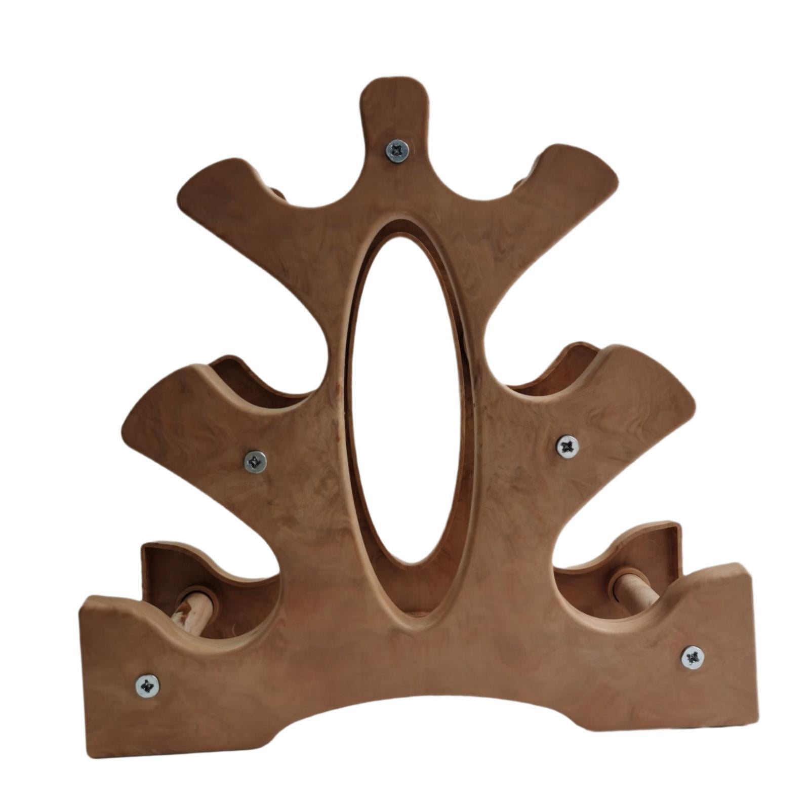 Dualoai Dumbbell Rack 3 Tiers Space Saver Stable Dumbbell Stand Weight ...