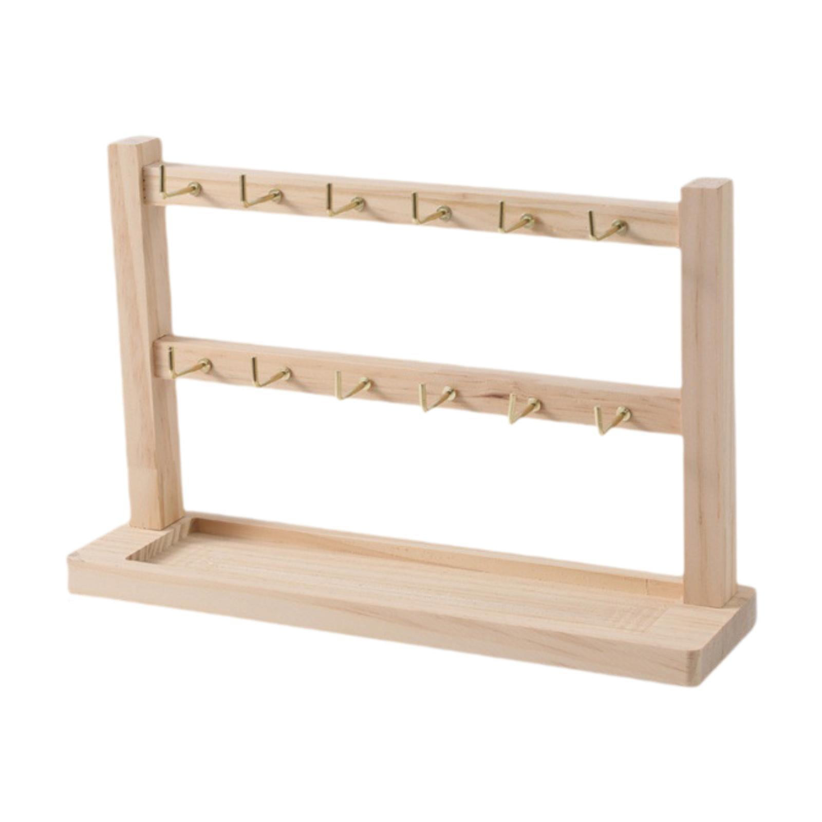 Dualoai Earring Display Stand with Hooks Sturdy Earring Display Rack ...