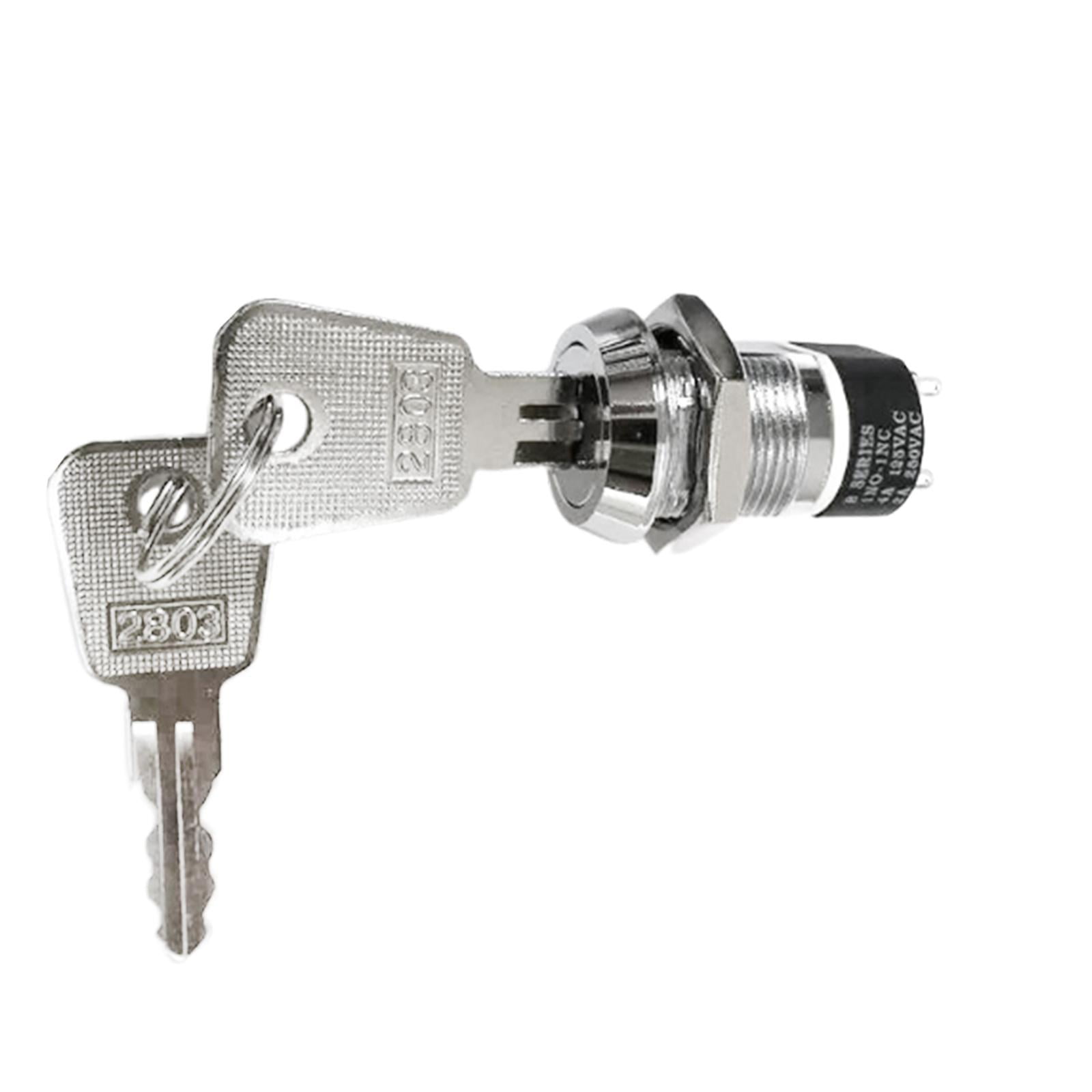 Dualoai Electronic Lock Key Switch Pull Out Type with 2 Keys Easy to ...