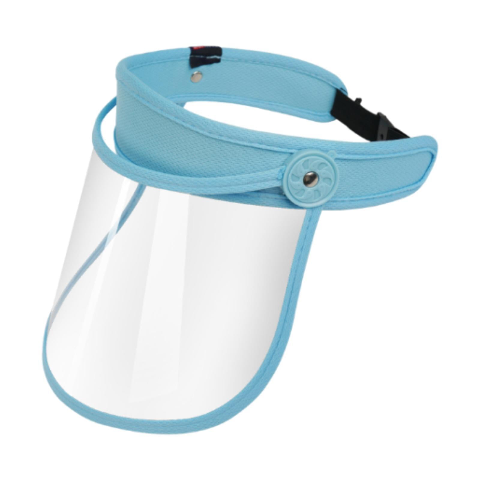 Dualoai Face Clear Visor Women Men Versatile Reusable Full Face Face blue - Walmart.com