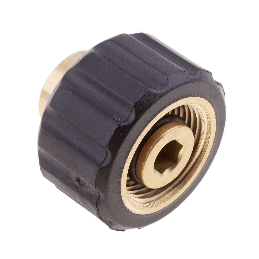 Dualoai Female 1/4\" to Female M22x1.5 Socket 14mm Brass High Pressure ...