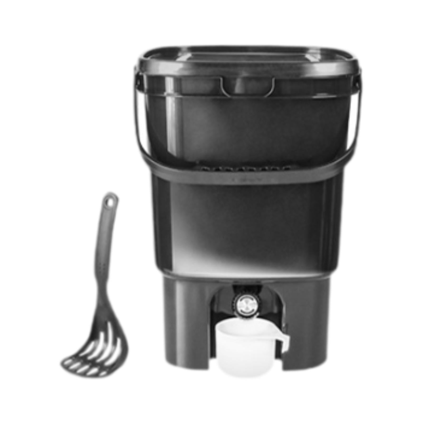 Dualoai Fermentation Barrel Compost Bin 21L with Lid Portable Food ...