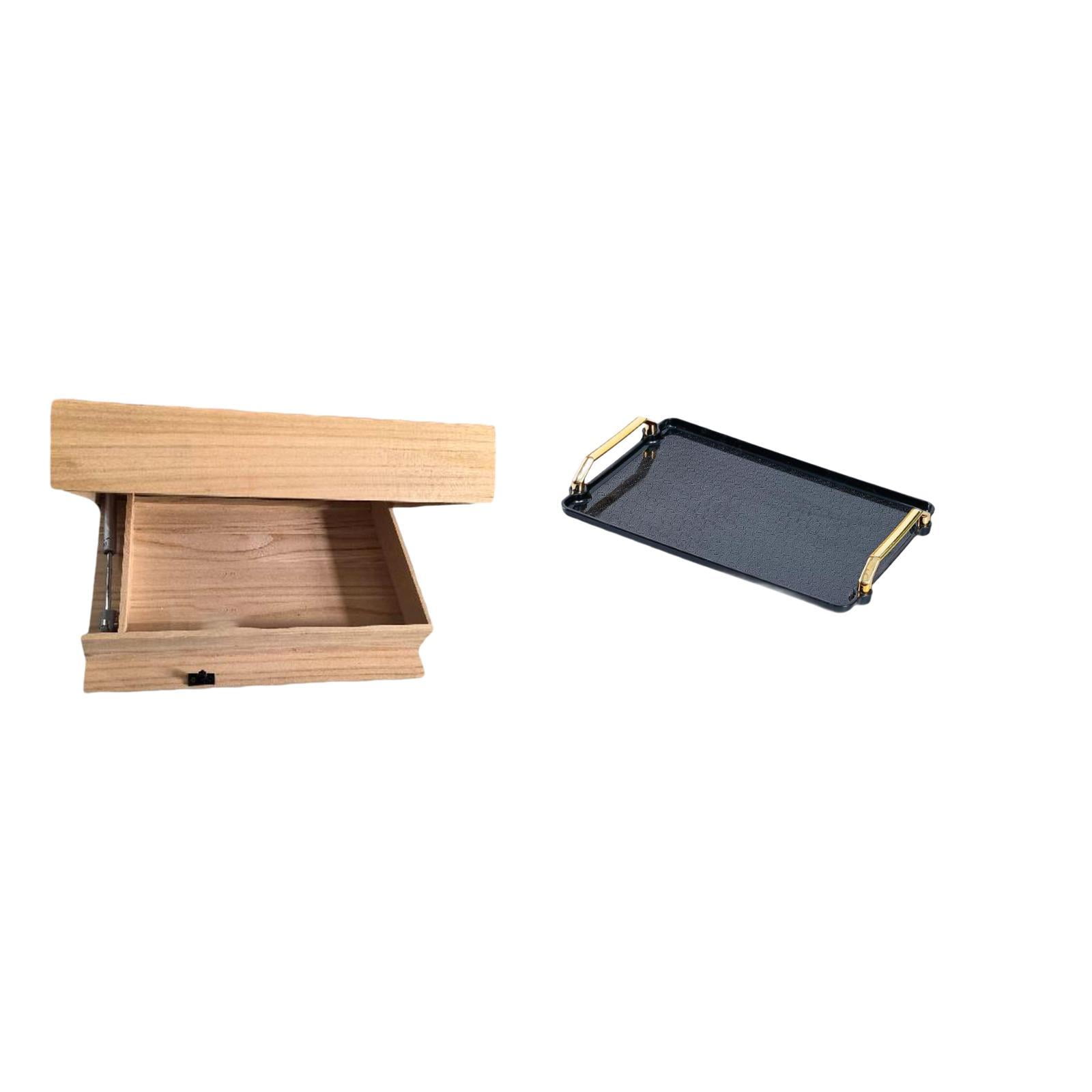 Dualoai Floating Shelf Wall Mounted Drawer with Compartment and ...