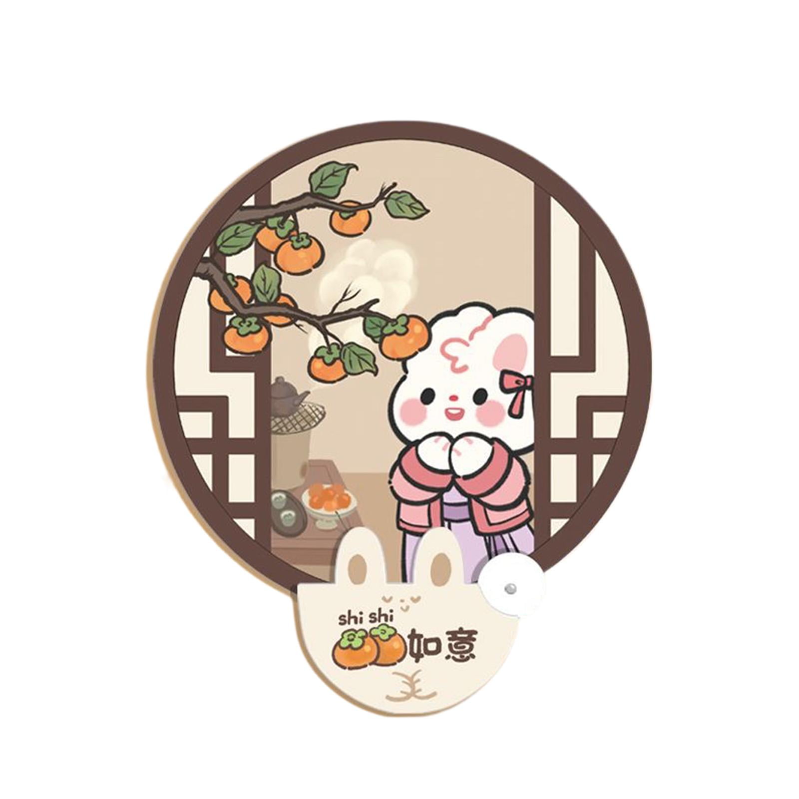 Dualoai Flying Disc Fan Cooling Tool Cute Handheld for Outdoor Activity ...