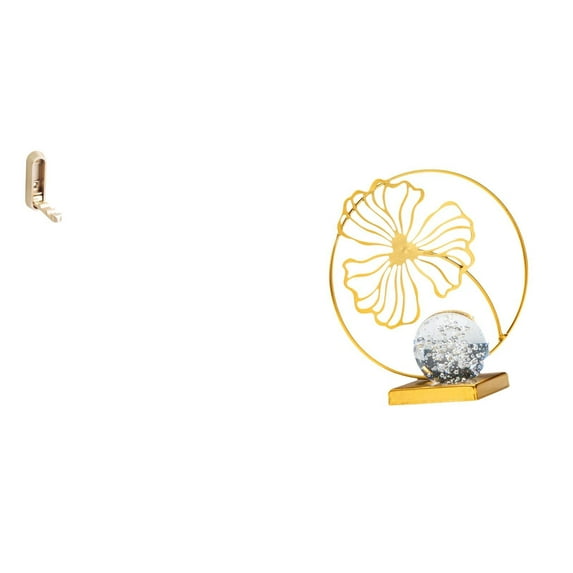 Dualoai Folding Wall Hook Organizer with Leaf Statue Iron Figurine ...