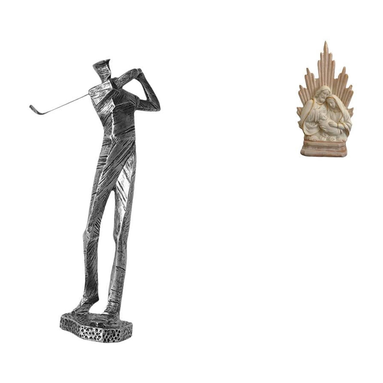 Dualoai Golfing Family Resin Figurine Decoration Modern Golfer ...