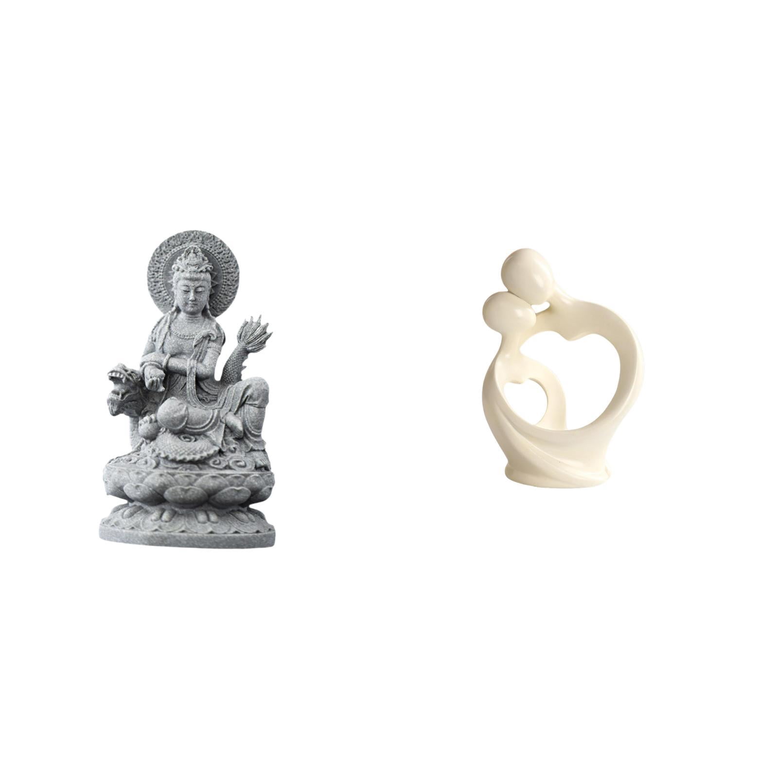 Dualoai Guan Yin Abstract Female Buddha Lover Statue Artistic Feng Shui ...