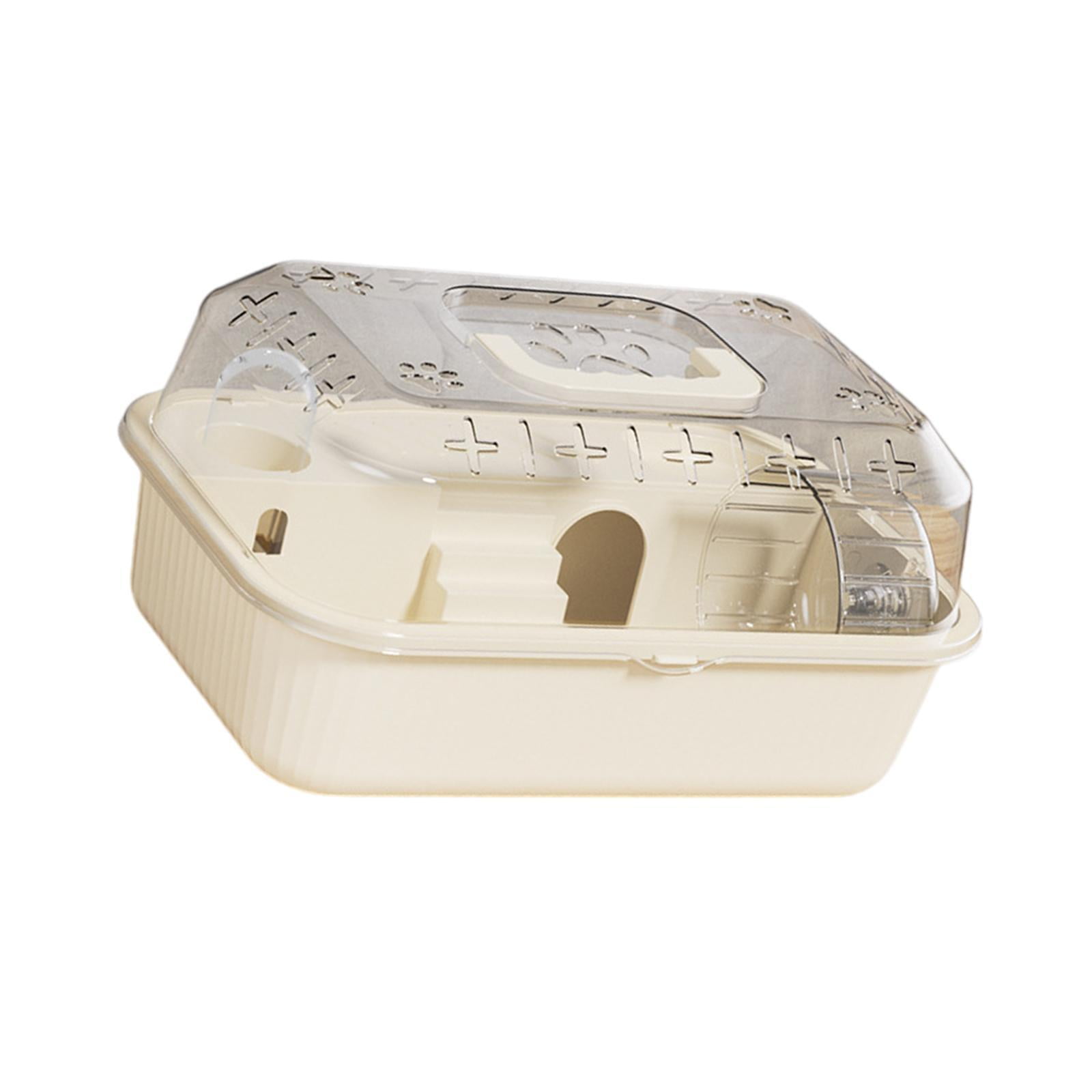 Dualoai Hamster Cage, Hamster Habitat with Handle, with Wheel, Pet Cage ...