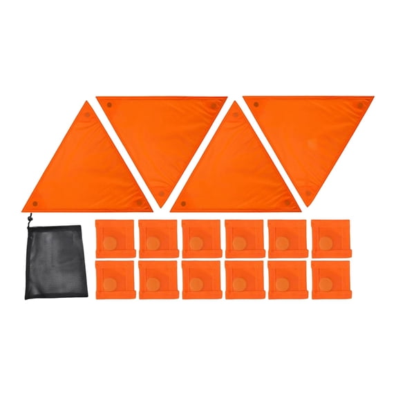 Dualoai High Visibility Orange Safety Signs Kit Multifunctional ...