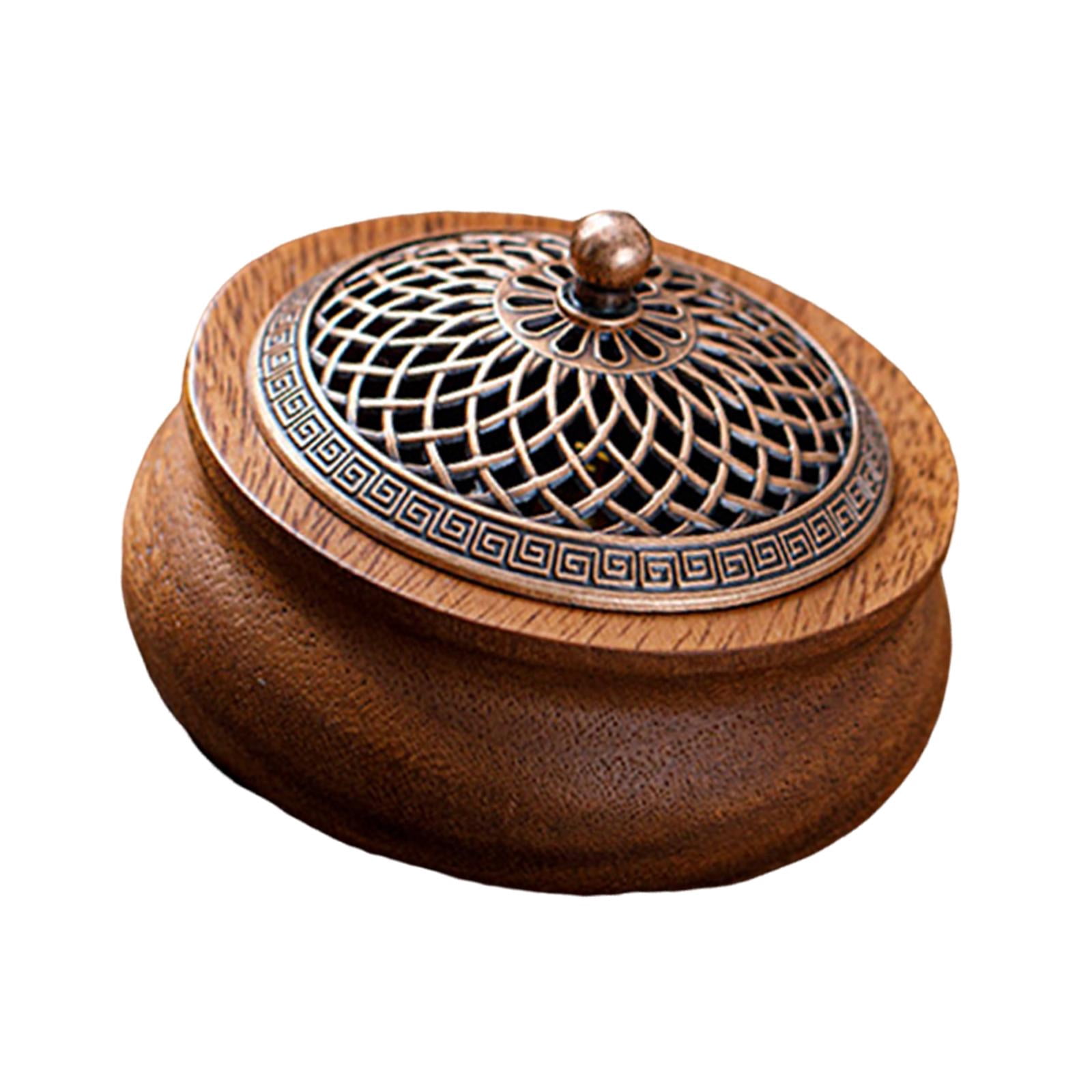 Dualoai Holder Walnut Wood Ornament Portable Table Centerpiece ...