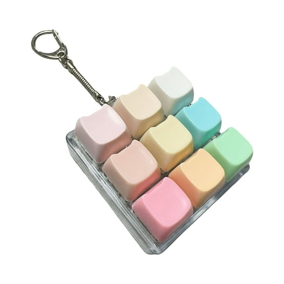 Dualoai Keyboard Clicker Toy Adults Gifts Funny Lightweight Cube ...