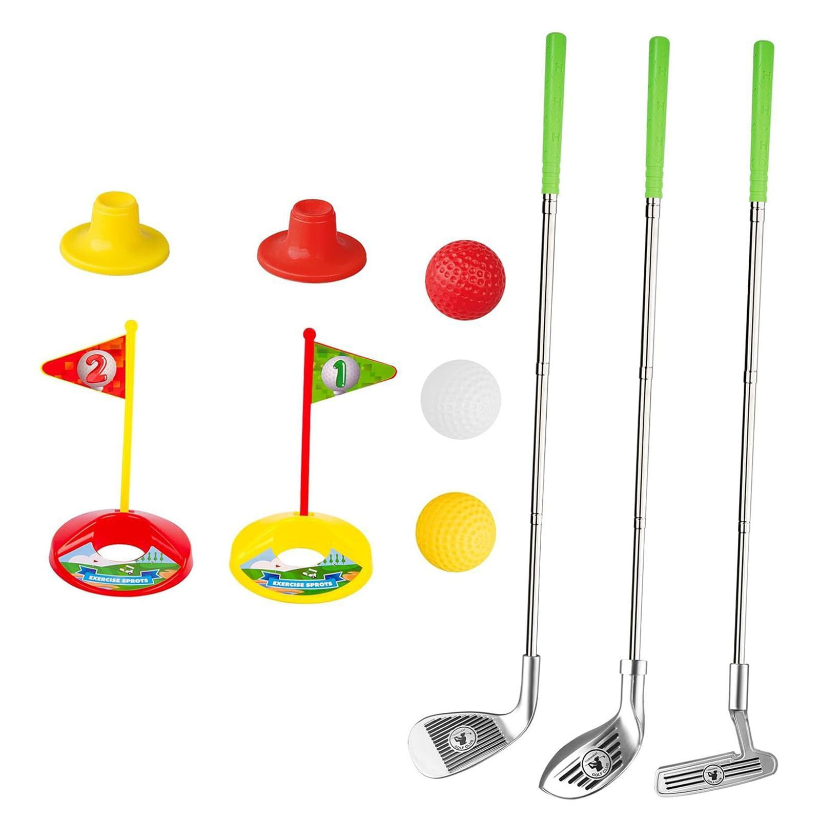 Dualoai Kids Golf Set Boys Girls 2 Flags Kids Golf Club Set 3 Balls for ...