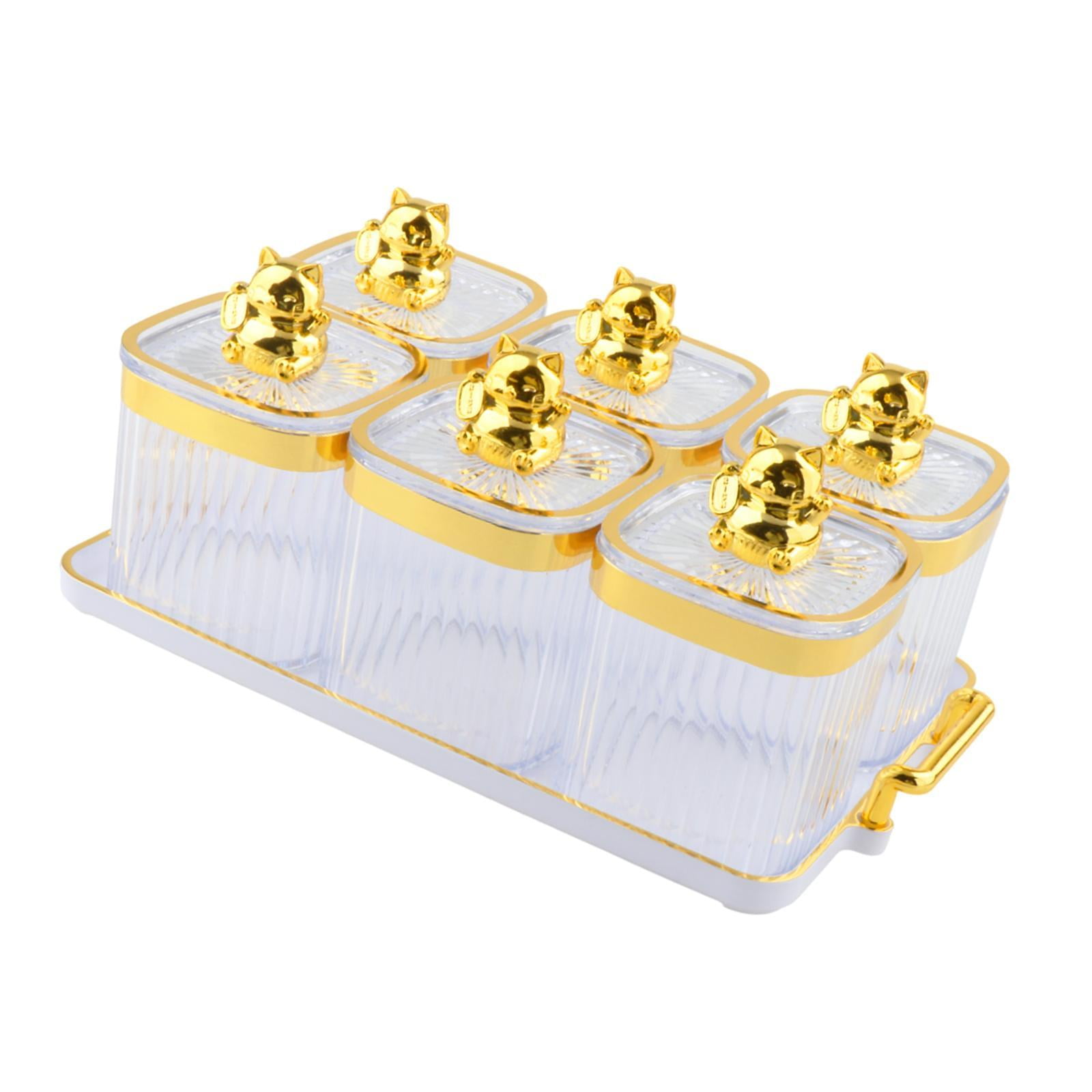 Dualoai Kitchen , Multifunction 6 Grid, Tray, Food Storage Container ...