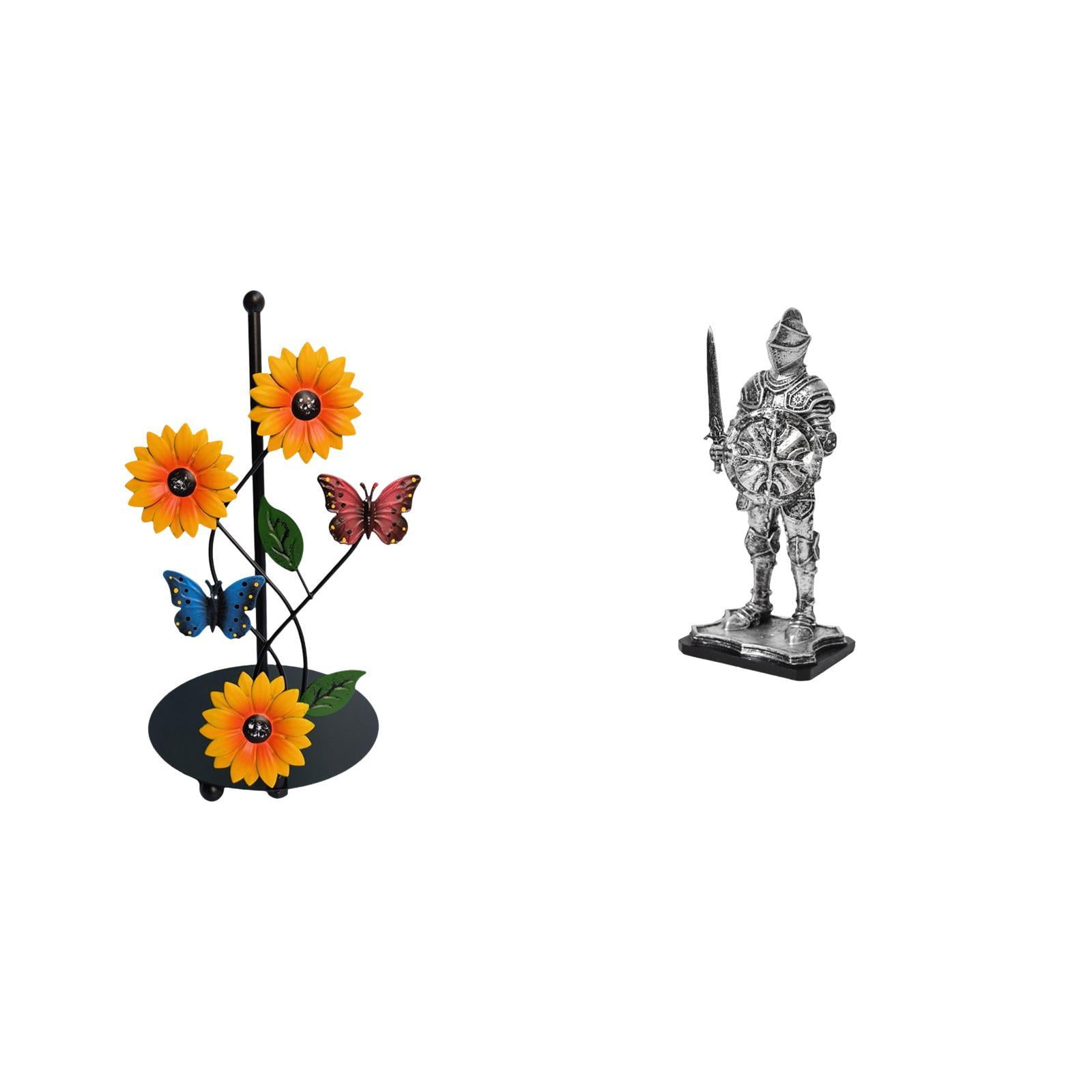 Dualoai Knight Paper Towel Holder Sculpture Creative Tissue Dispenser ...