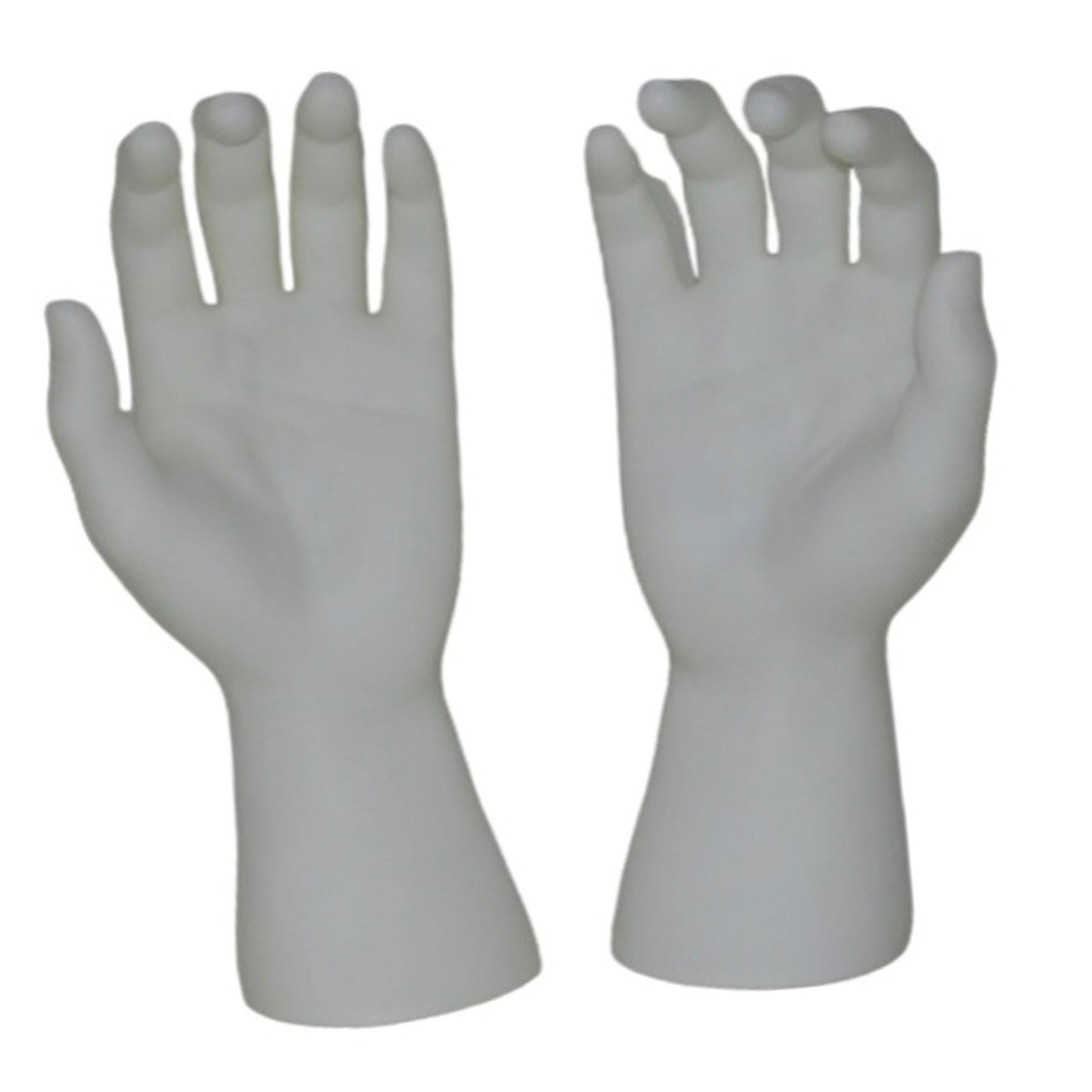 Dualoai Male Hand Models Decorative Easy to Clean Maintain PVC Human ...