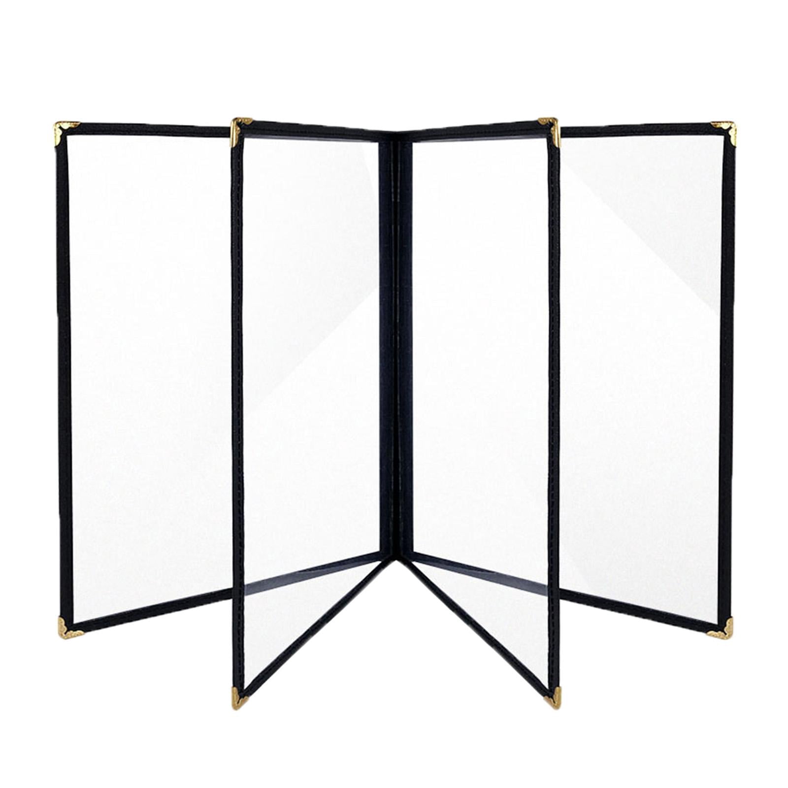 Dualoai Menus Cover Holder Clear Elegant Menus Sleeve for Event Diner ...