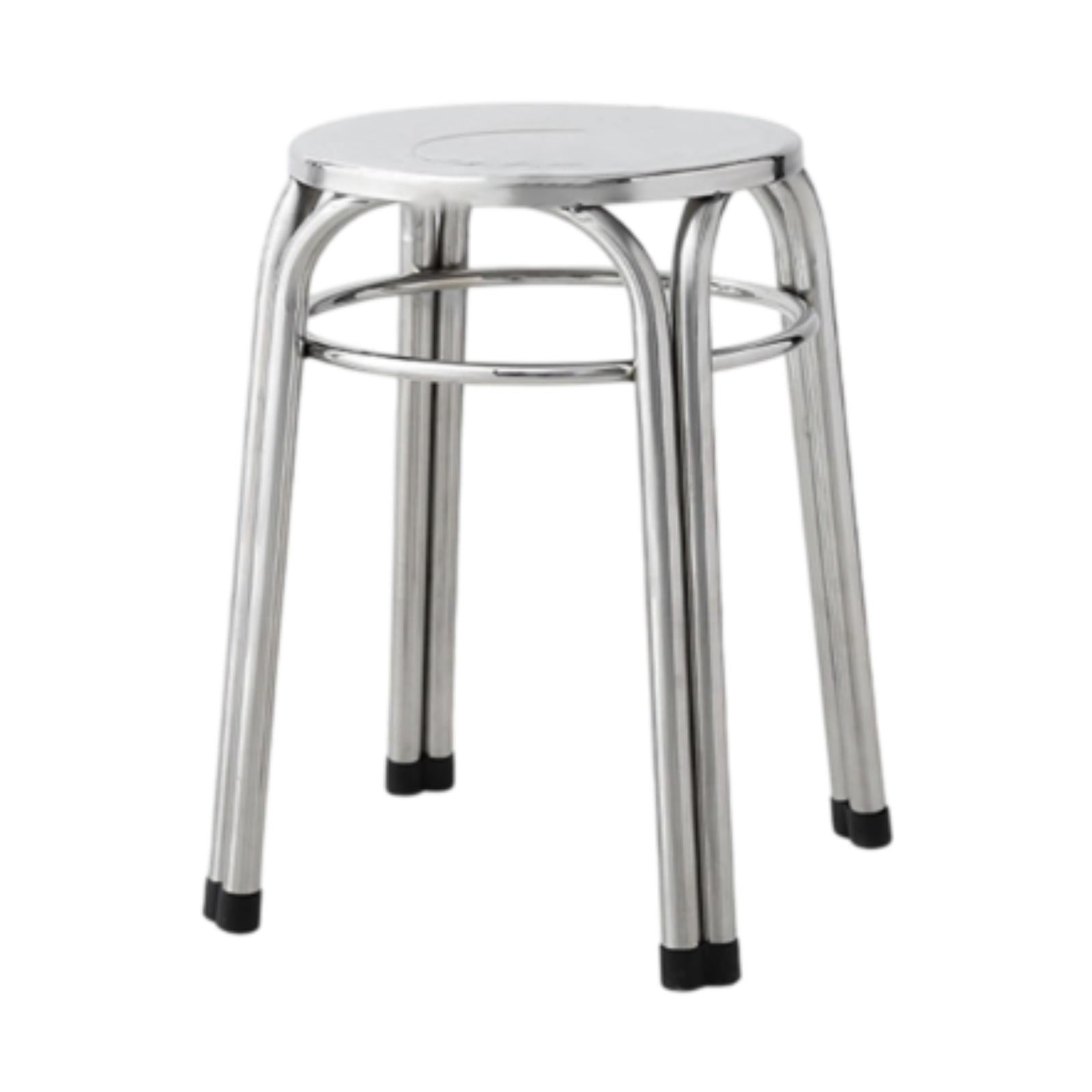 Dualoai Metal Stool Backless Nonslip Industrial Round for Outdoor ...