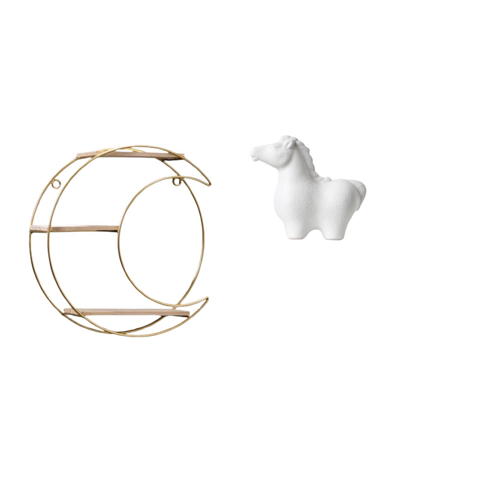 Dualoai Modern Multifunctional Wall Mounted Shelf for Collectibles and ...