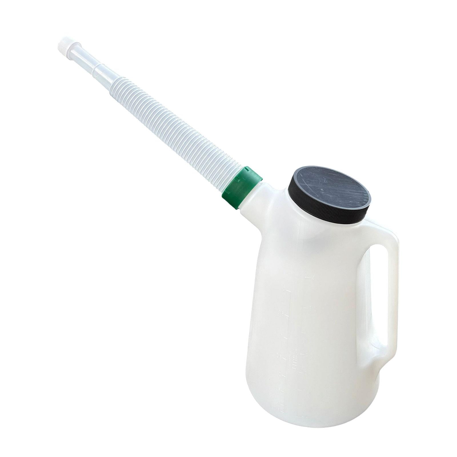 Dualoai Oil Jug with Spout with Lid Leakageproof Sturdy,Measuring ...