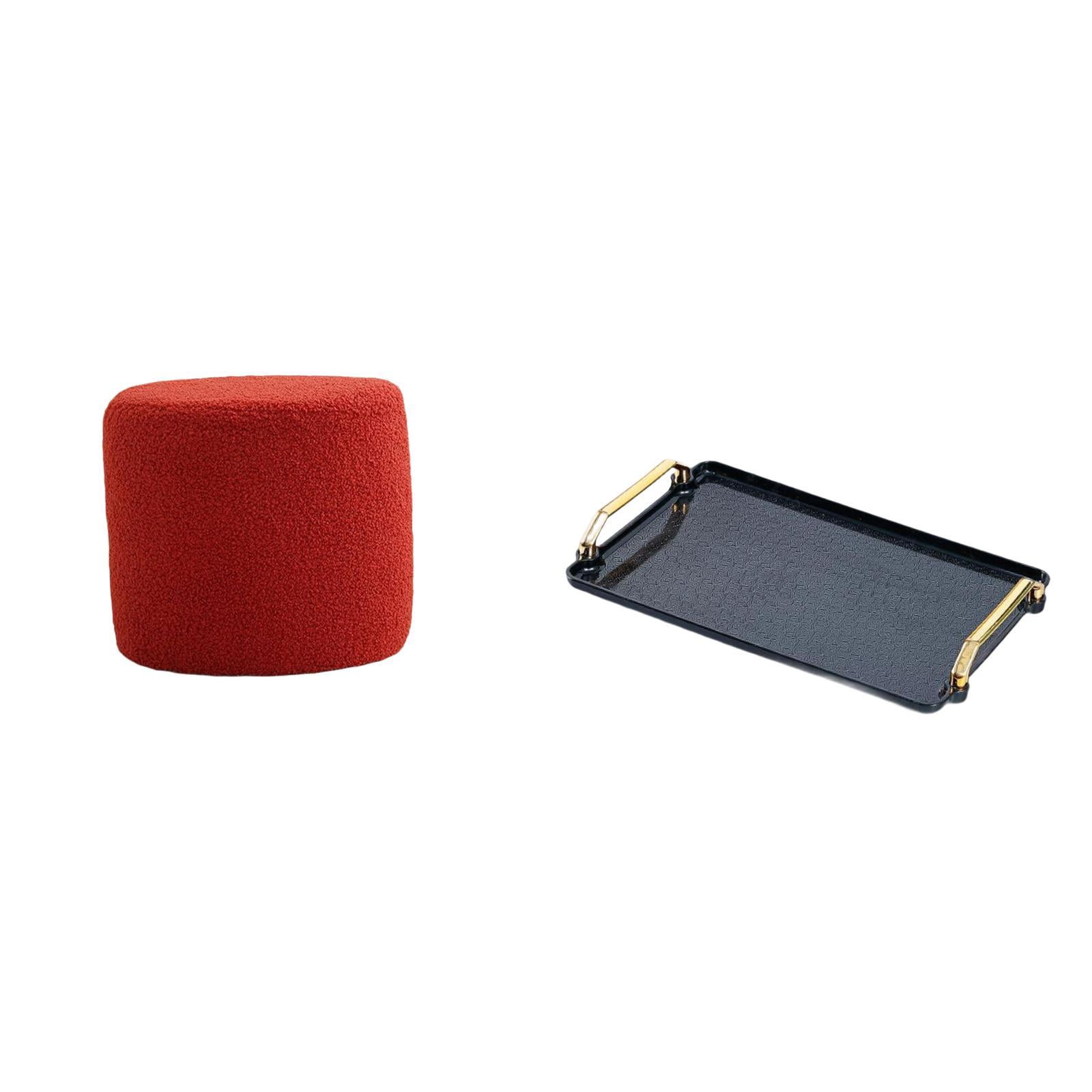 Dualoai Ottoman Foot Rest Stool Bench Seat Chair Small Cylinder Sofa ...
