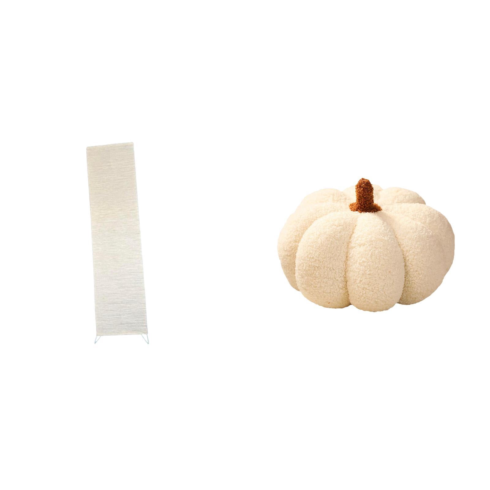 Dualoai Pumpkin Floor Lamp Shade Plush Decorative Living Room Sofa ...