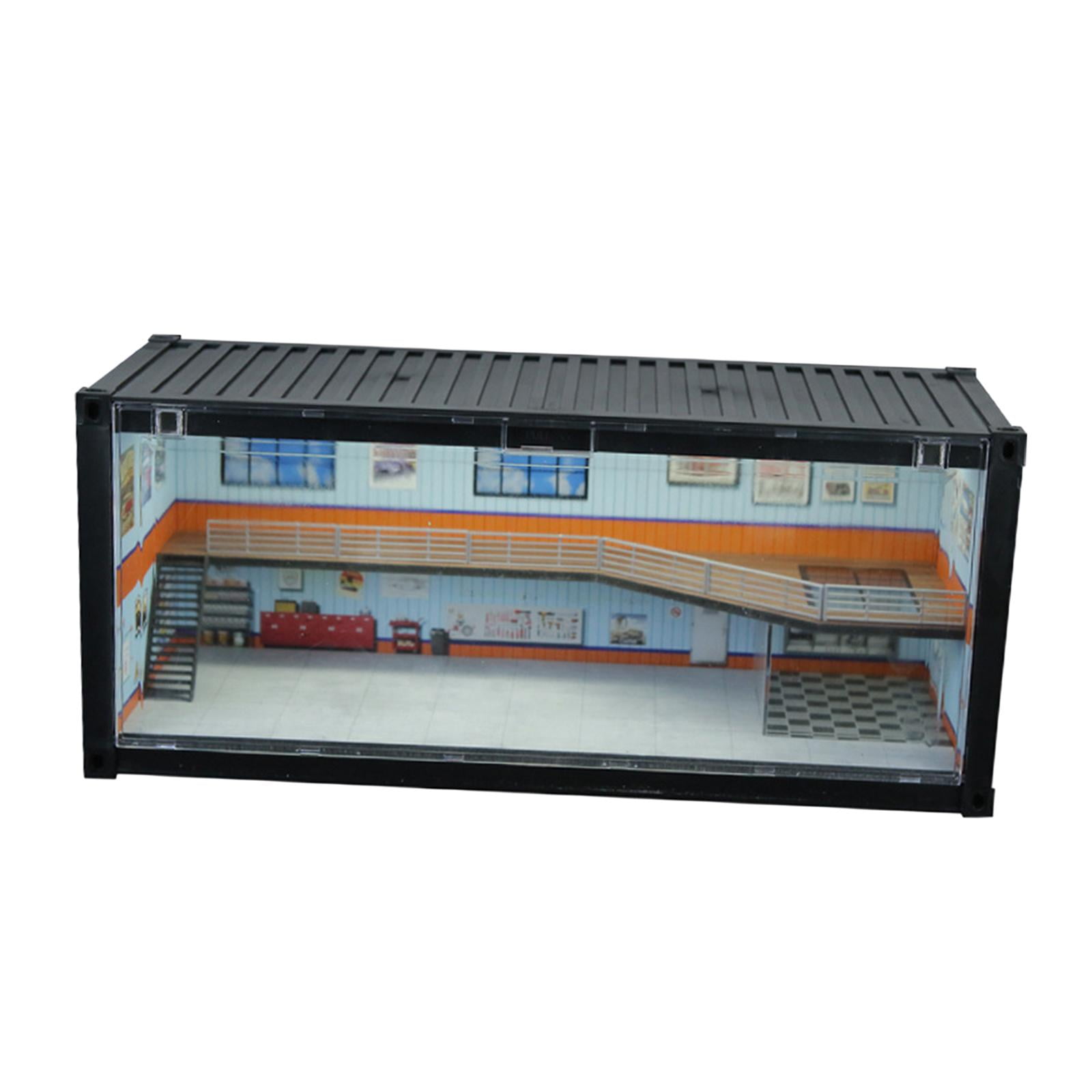 Dualoai Repair Shop Display Case 1/64 Scale Collection Scene Display ...