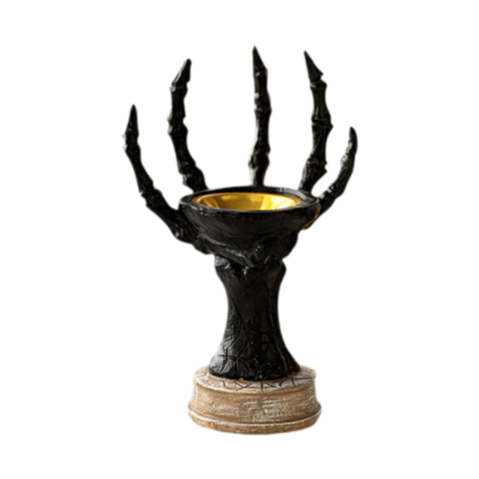 Dualoai Resin Skeleton Holder Creepy Home Decor Resin Burner for Party ...