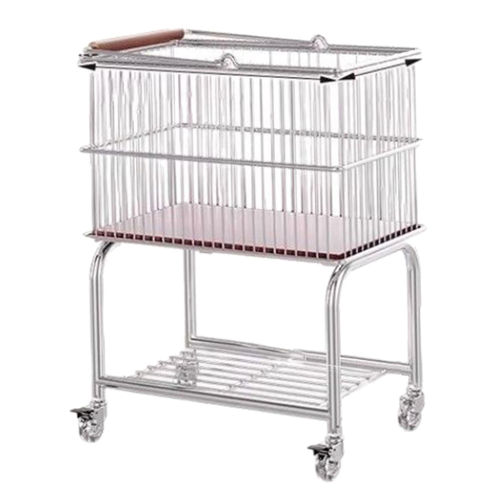 Dualoai Rolling Laundry Cart with Removable Hamper 360 degree Swivel ...