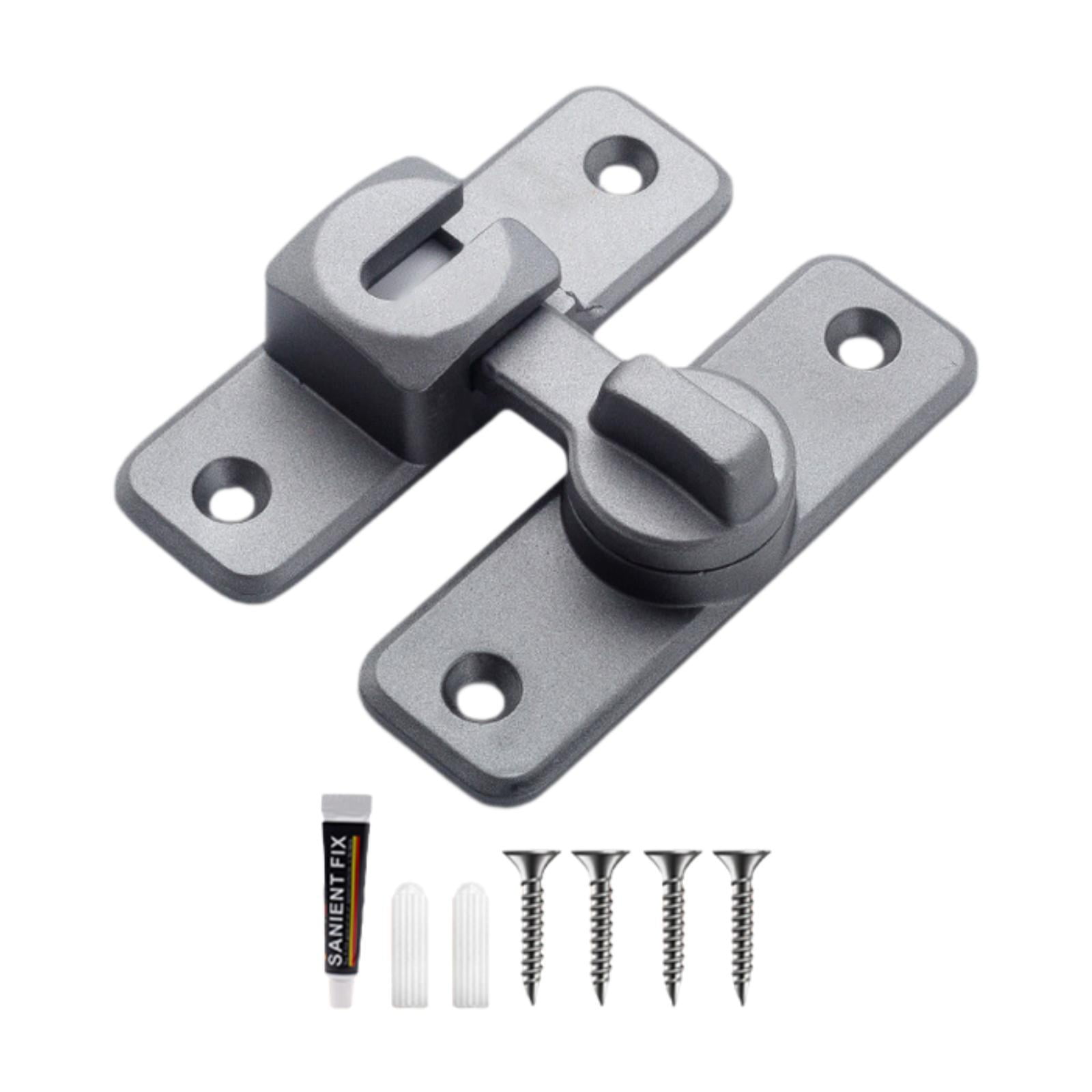 Dualoai Sliding Door Lock Hardware with Screws Universal Door Latch ...