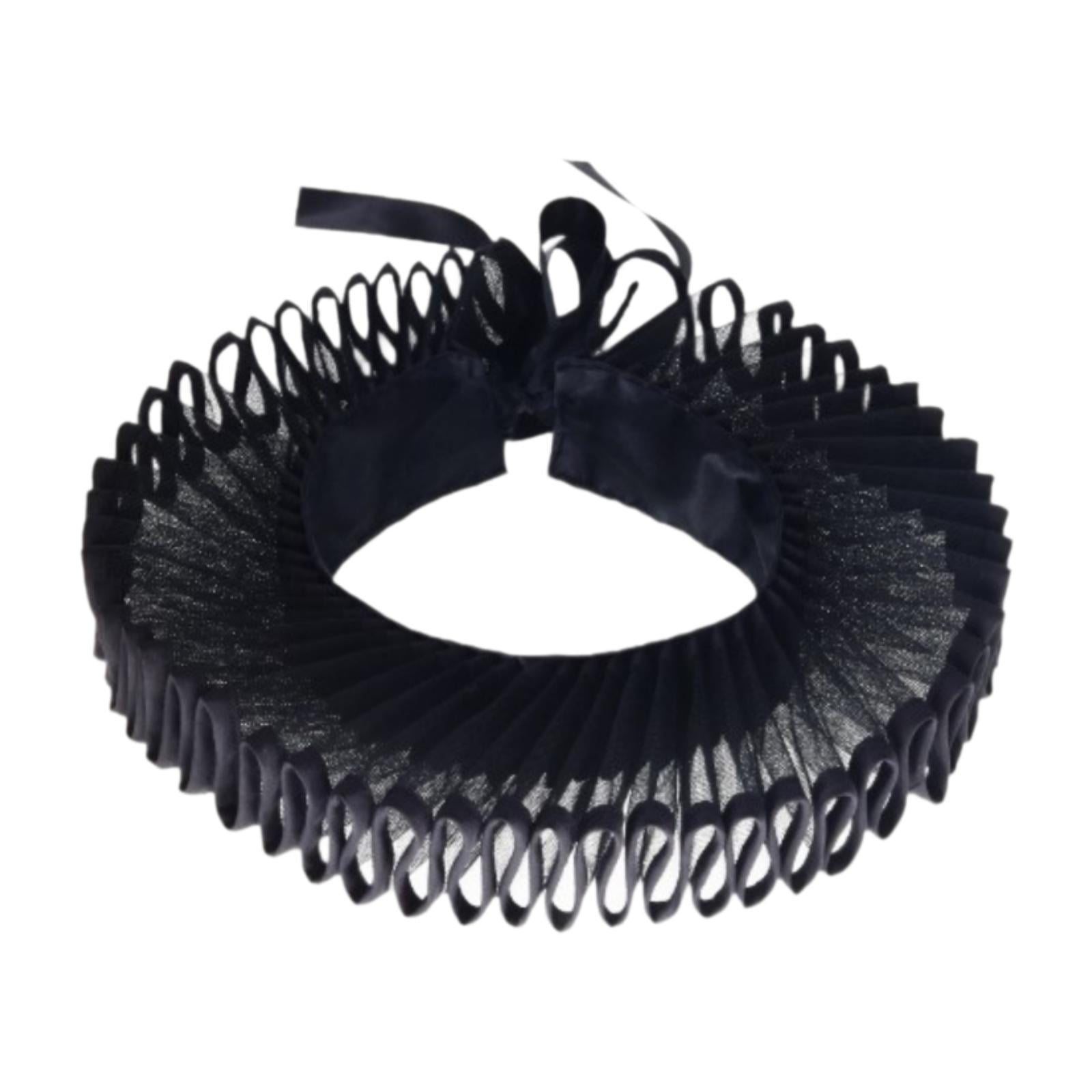 Dualoai Sturdy Elizabethan Clown Neck Ruffle for Photography Props ...