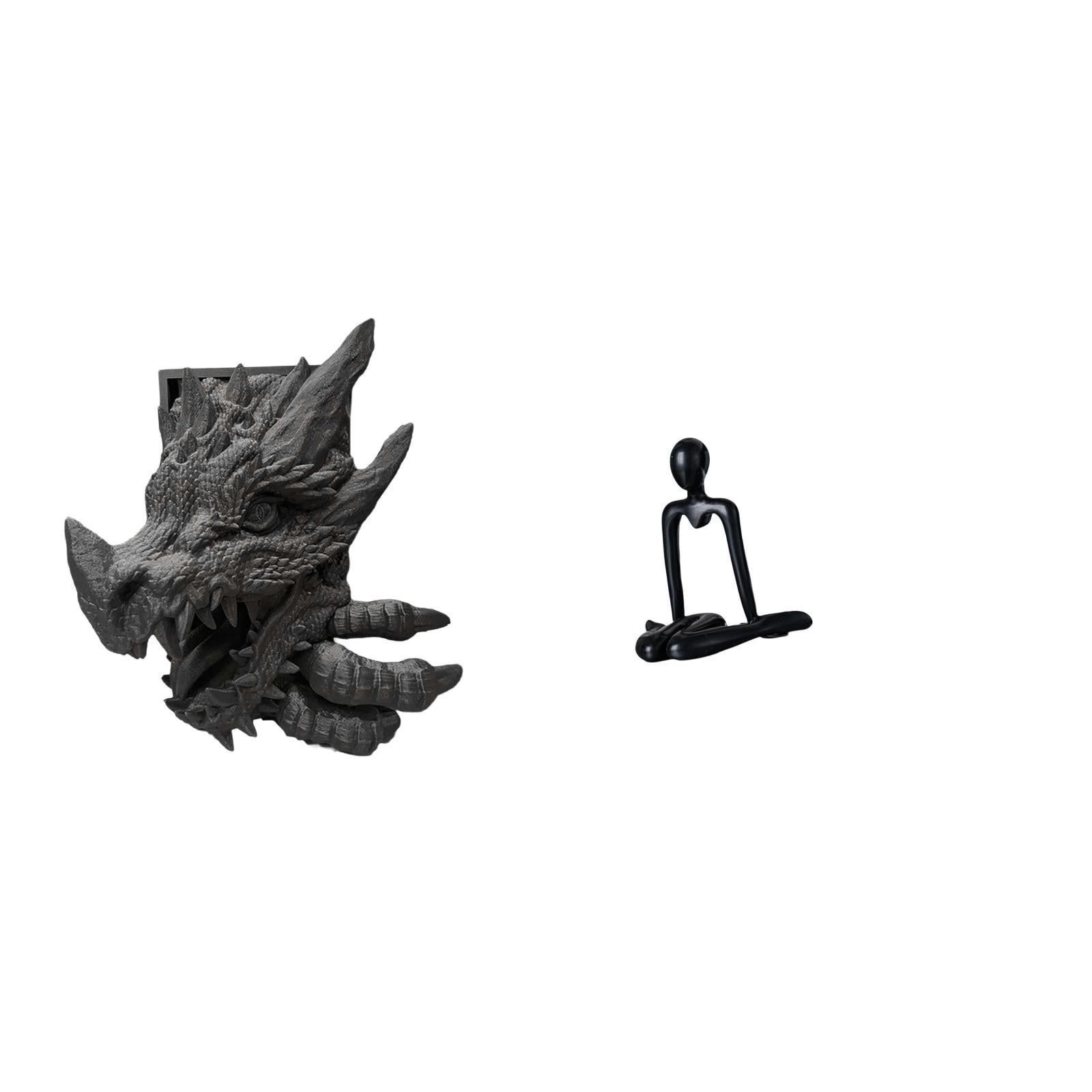 Dualoai Thinker Bookend Abstract Sculpture Decorative Book Holder ...
