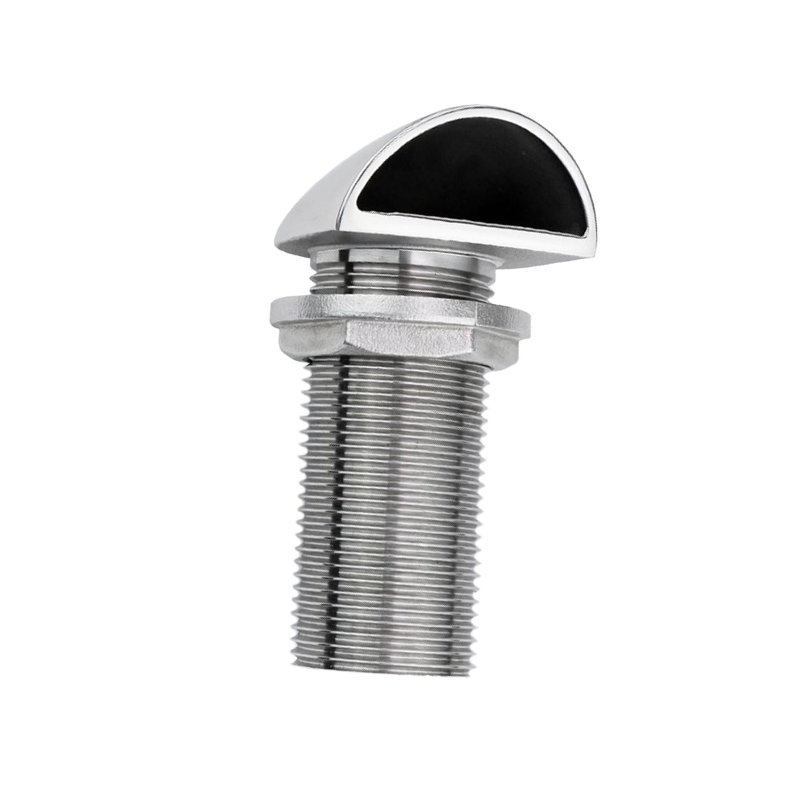 Dualoai Thru Hull Connection Thru Drain Connector 316 Stainless Steel ...