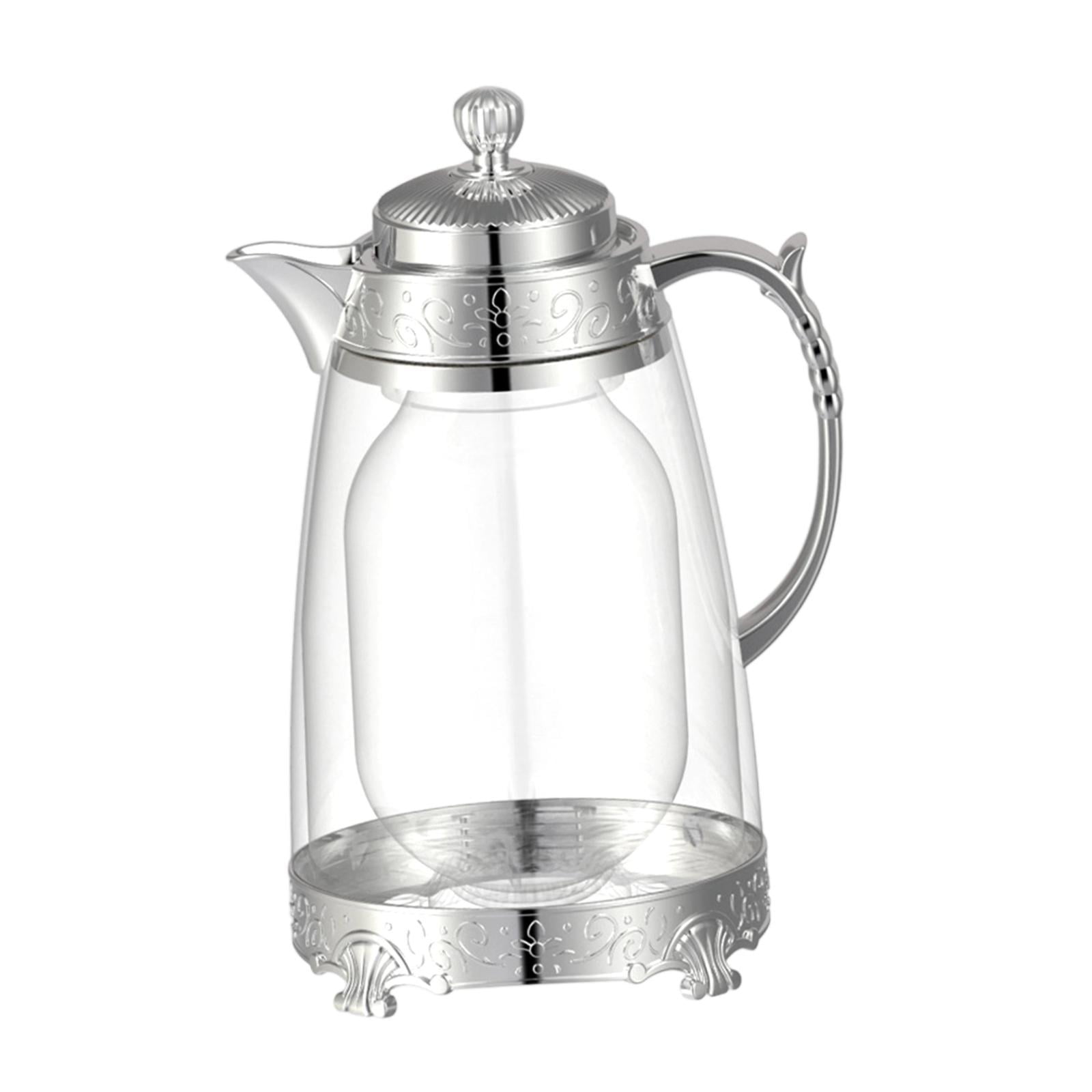 Dualoai Water Pitcher Arabic Glass Carafe Outdoor 1L Cold Water ...